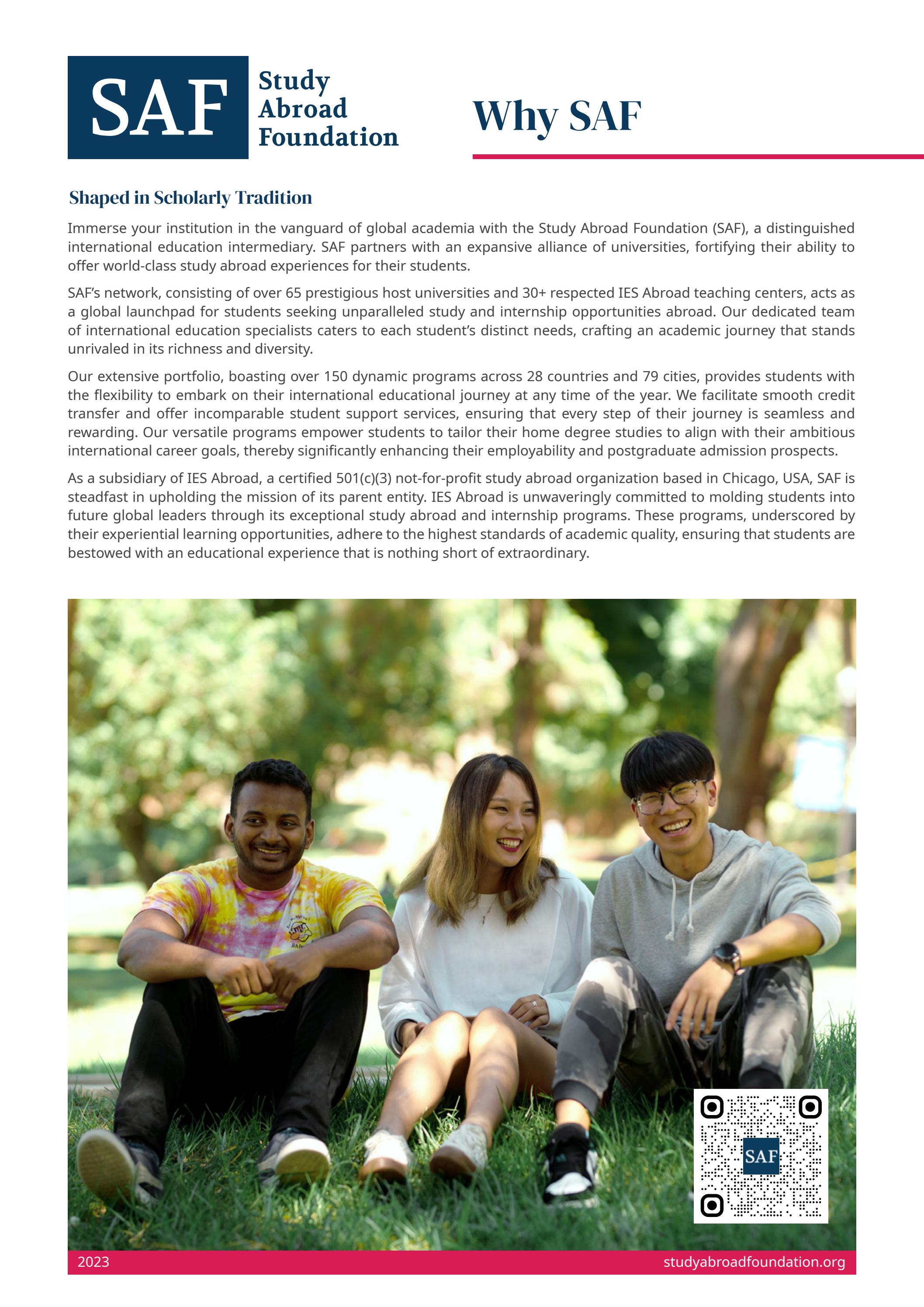 Why SAF by SAF - Study Abroad Foundation - Issuu