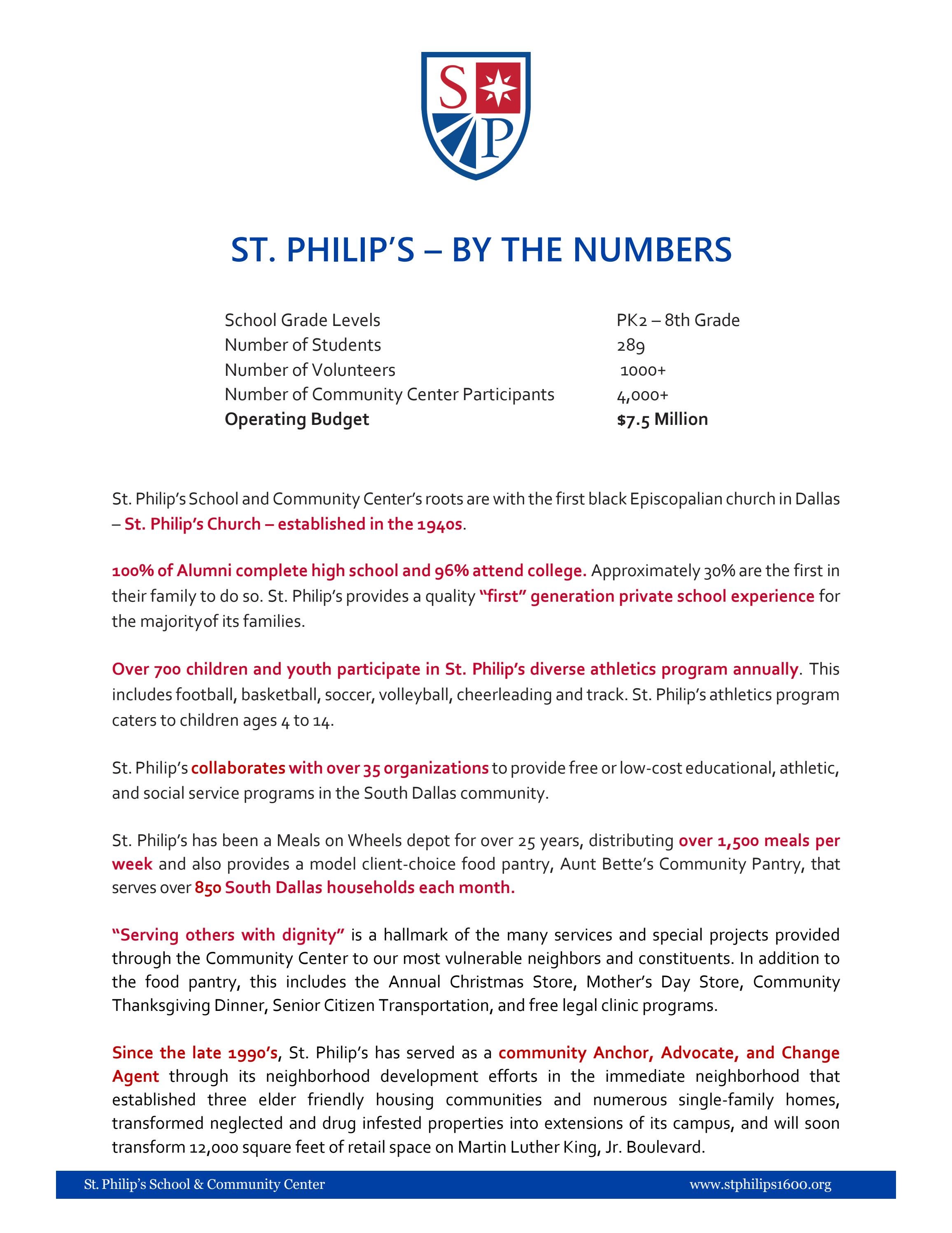 St. Philip's Cultivation Packet by St. Philip's School & Community ...