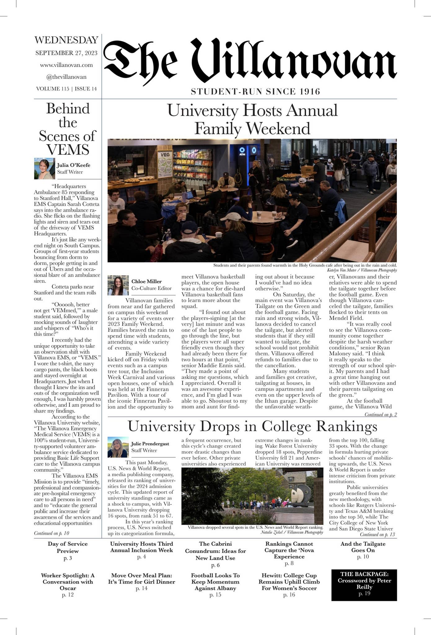 The Villanovan | Volume 115, Issue 14: September 27, 2023 by The ...