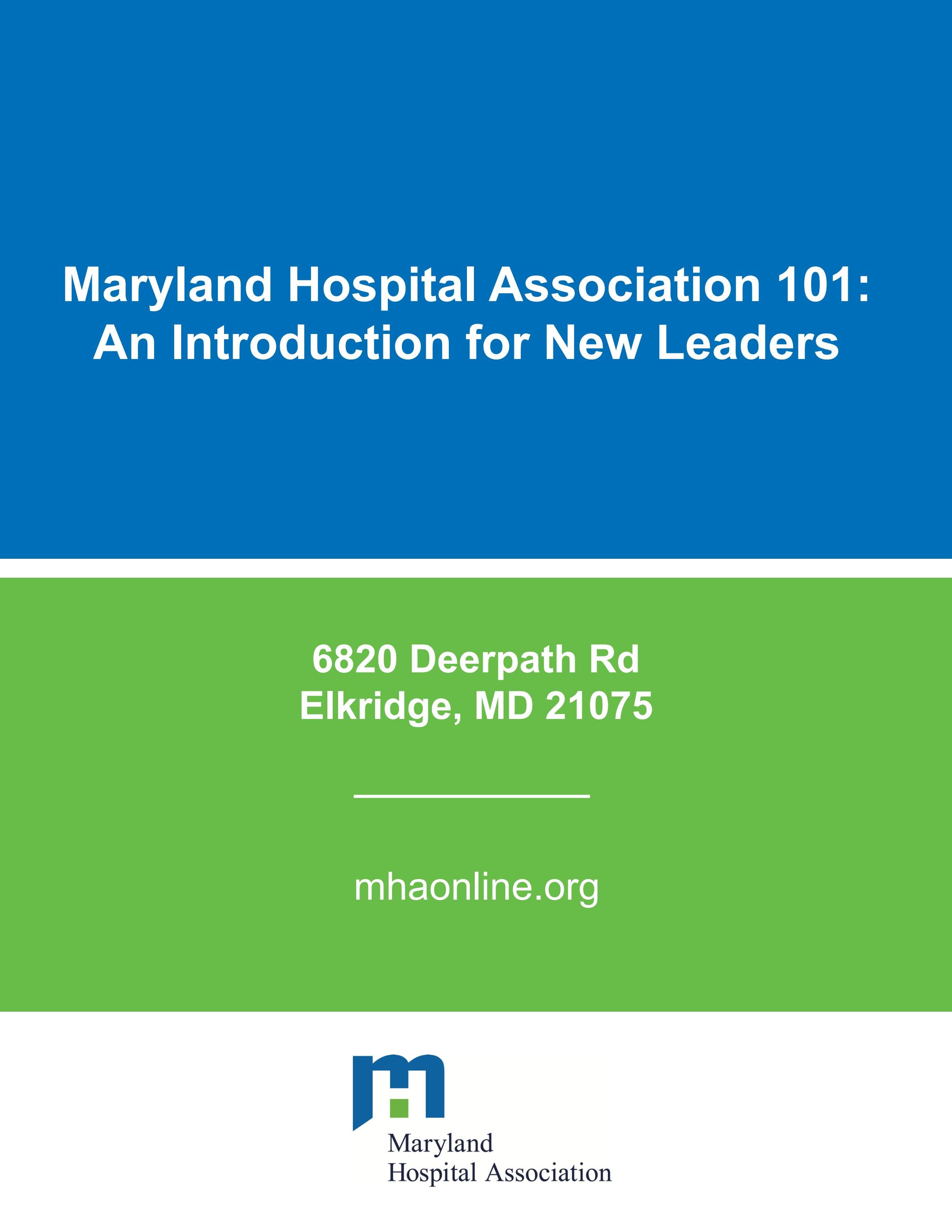 Introduction to MHA by marylandhospitalassociation - Issuu