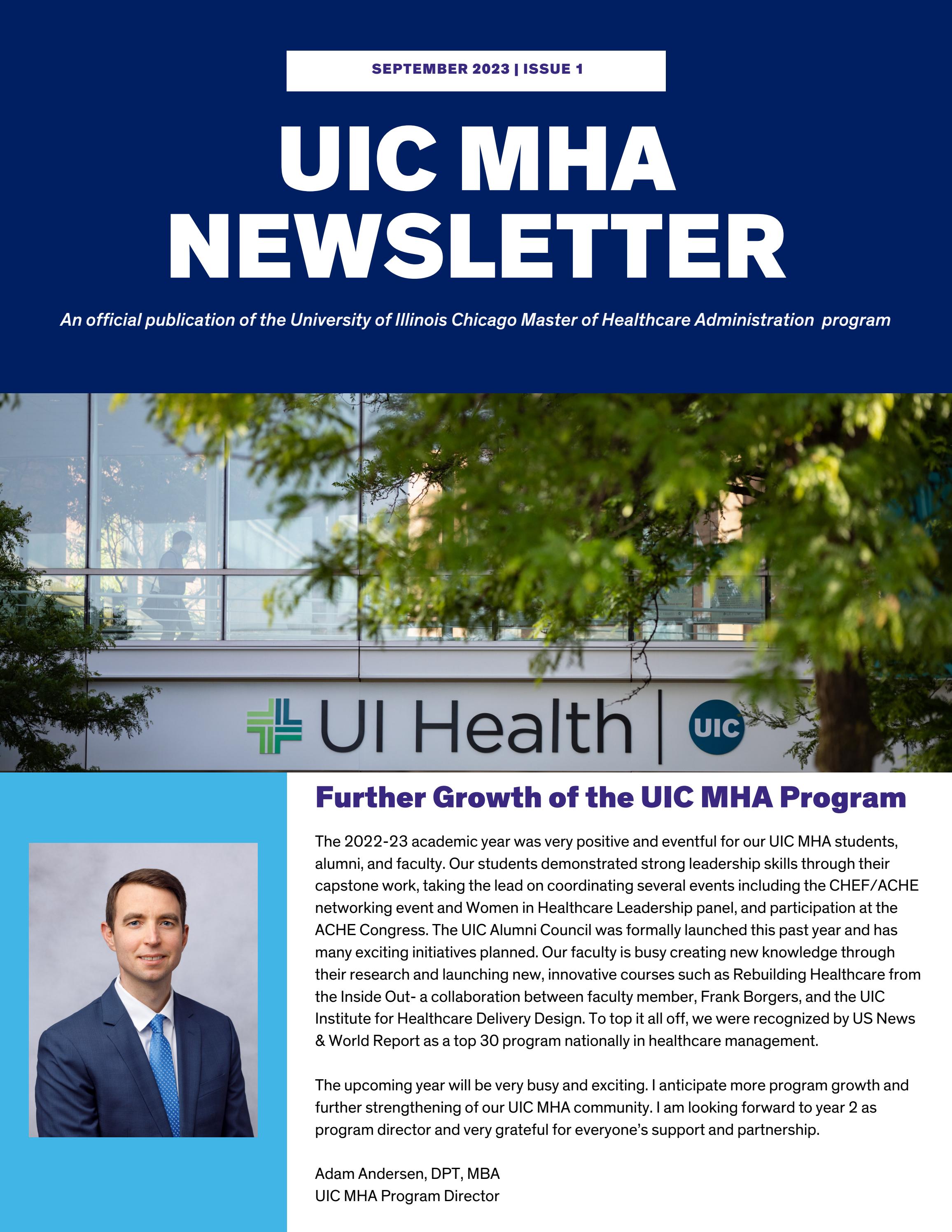 UIC MHA Newsletter by UIC Health Policy and Administration - Issuu