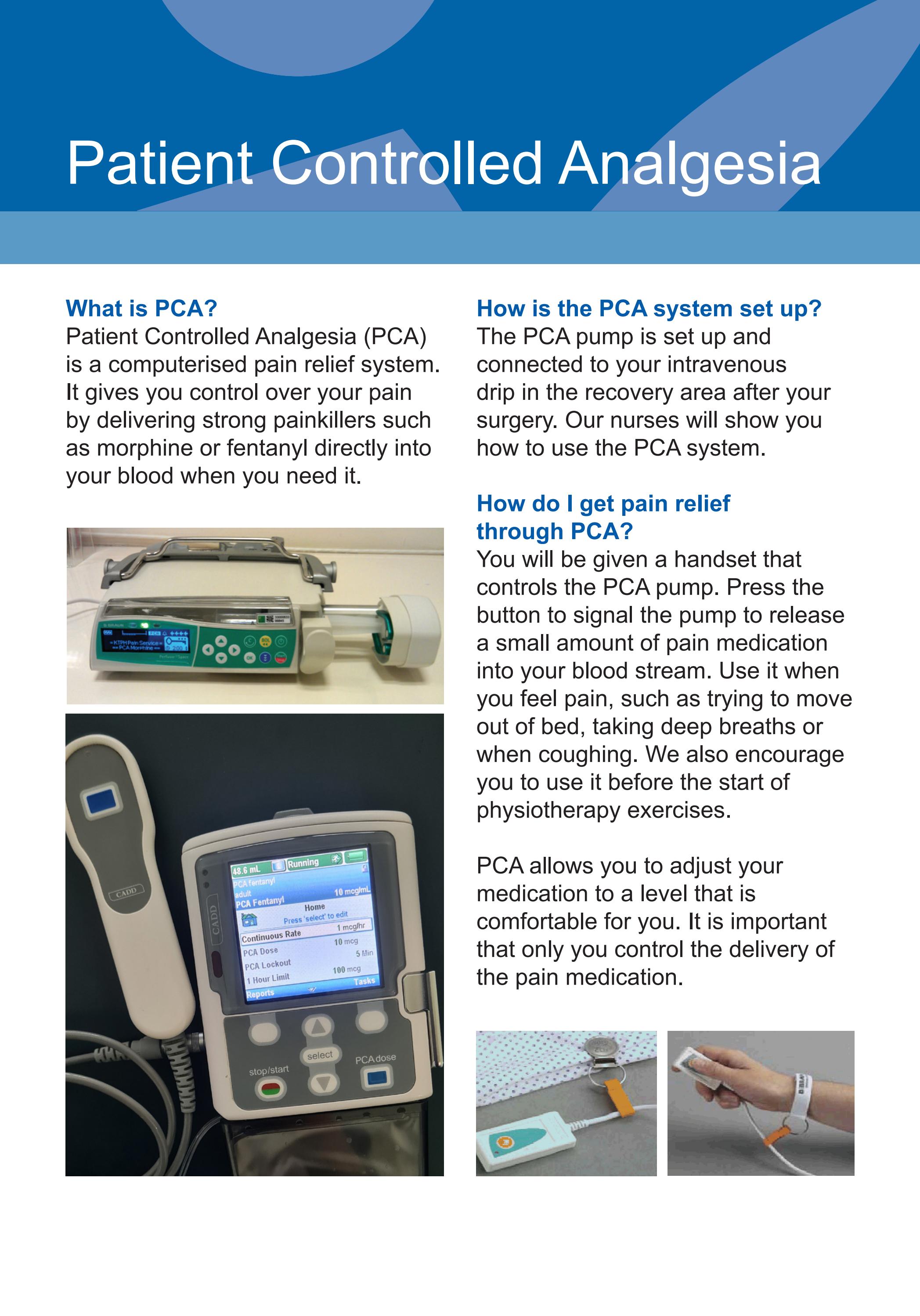 Patient Controlled Analgesia by Yishun Health - Issuu