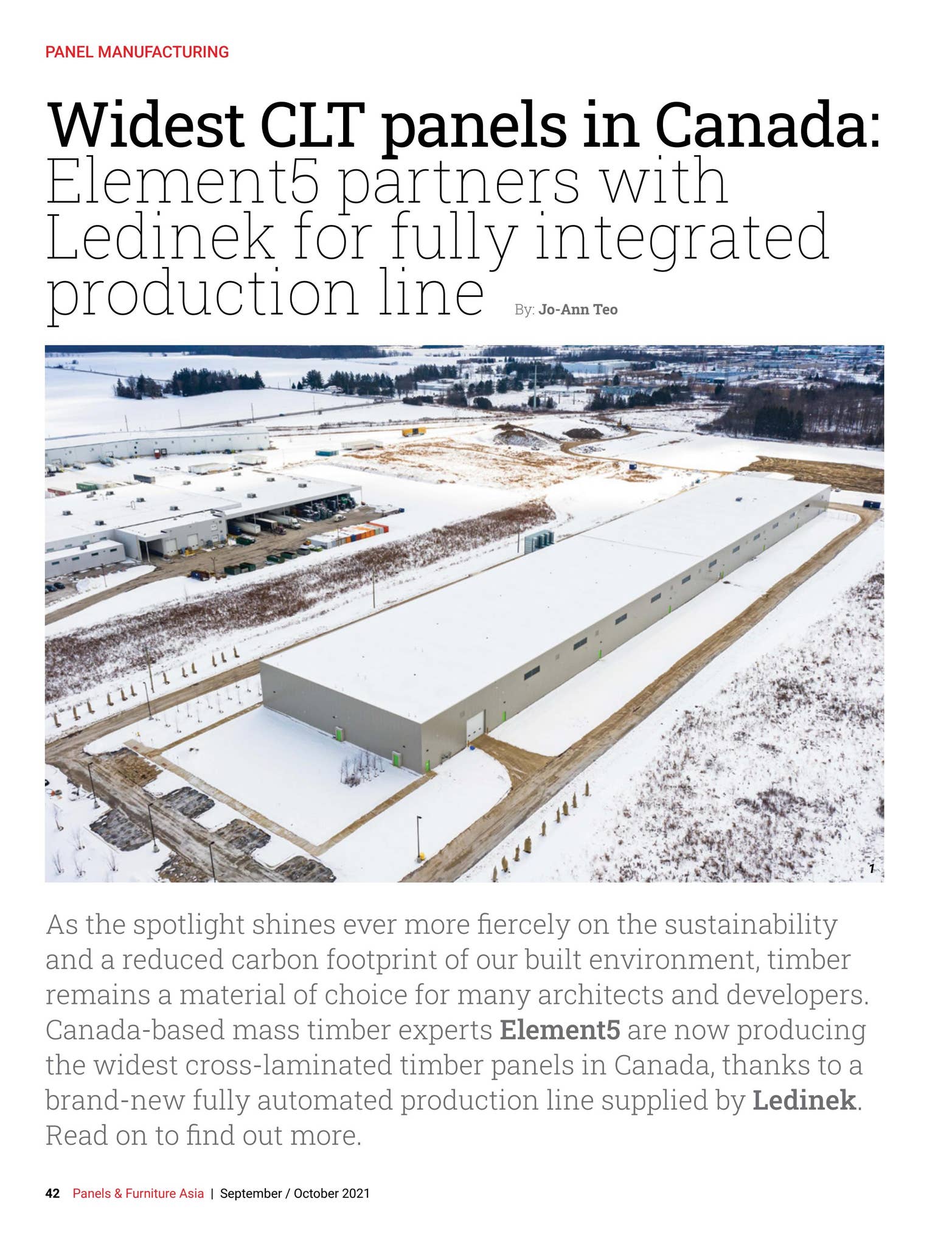 Widest CLT panels in Canada - Panels and Furniture Asia by Element5 - Issuu