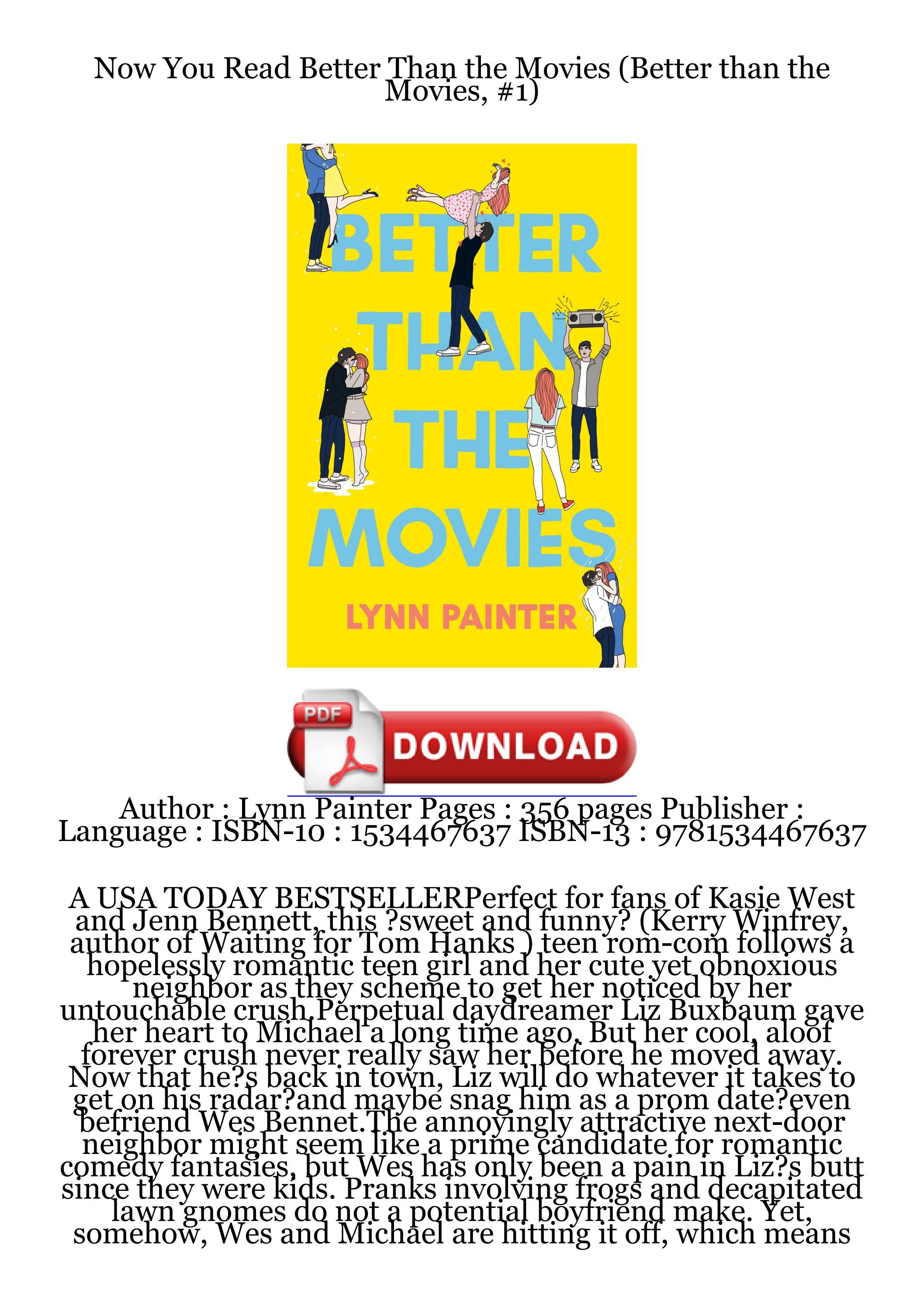 Read And Download Better Than the Movies (Better than the Movies, #1 ...