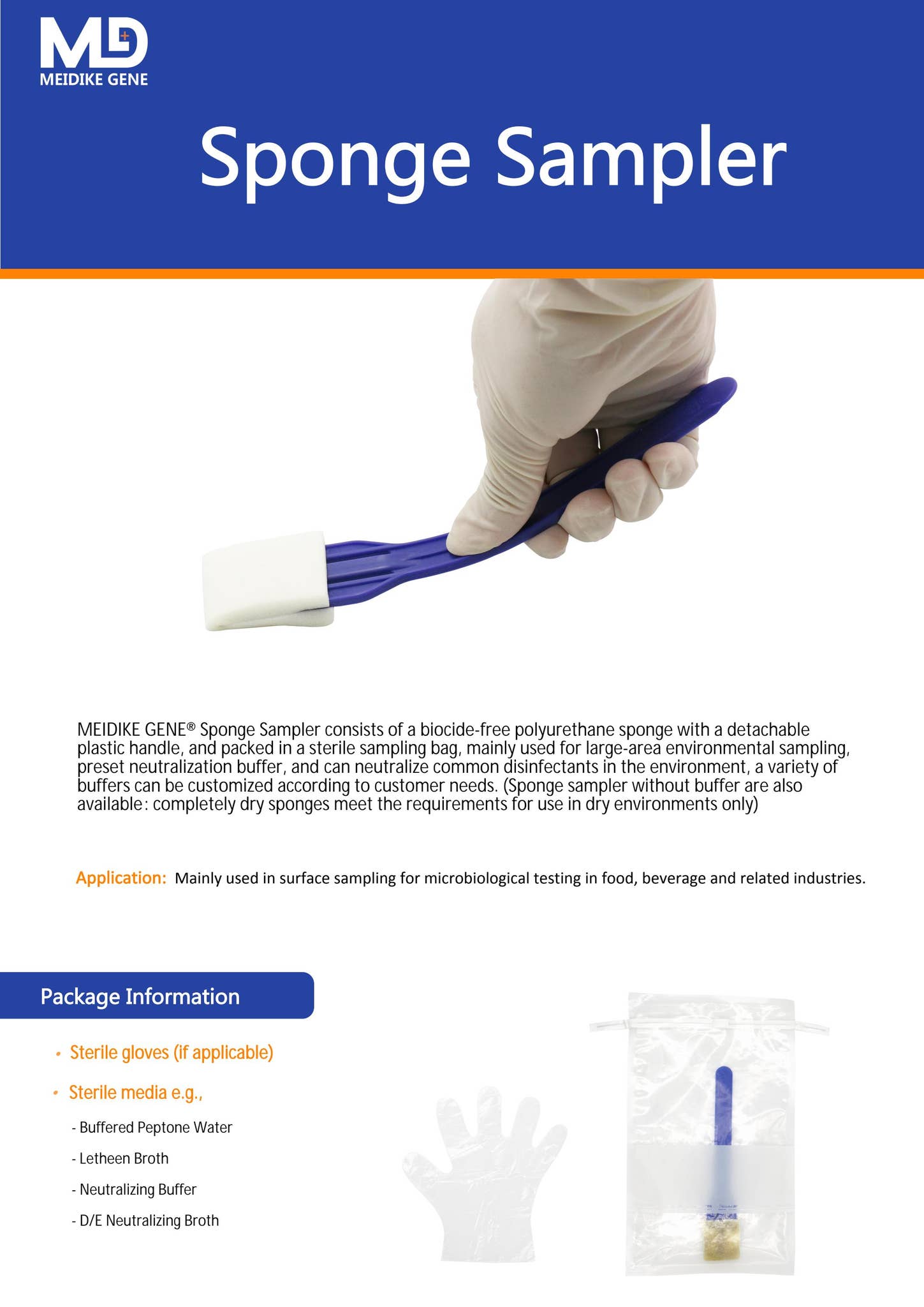 MEIDIKE GENE Sponge Sampler for Environmental Monitoring by Meidike ...