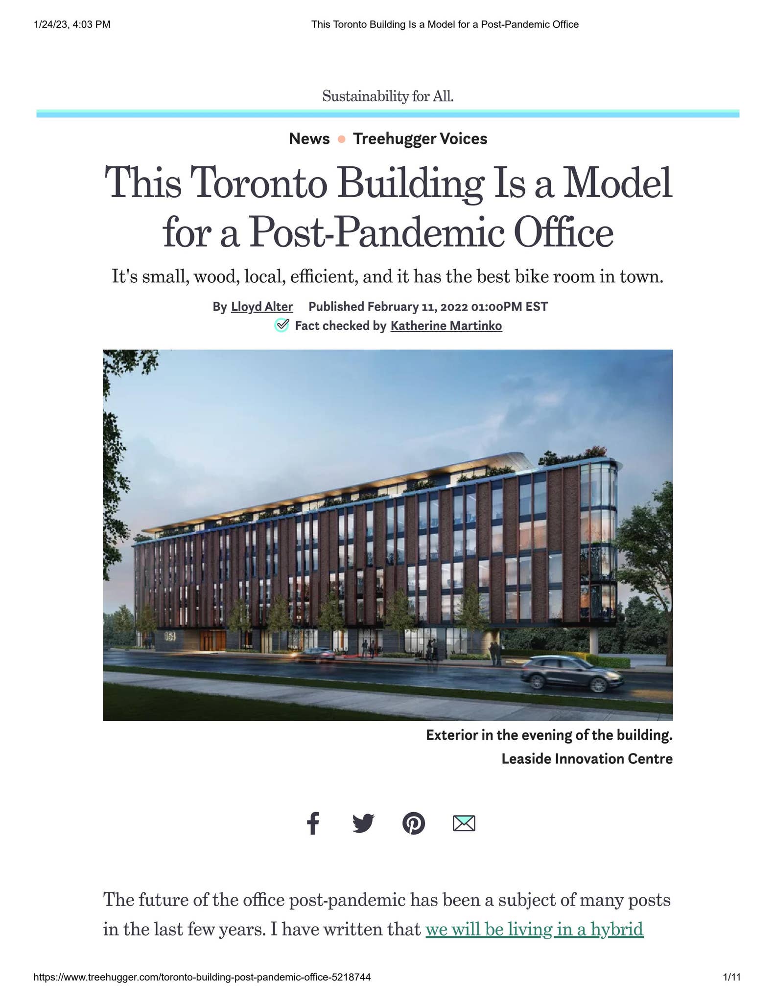 This Toronto Building Is a Model for a Post-Pandemic Office - Treehugger by Element5 - Issuu