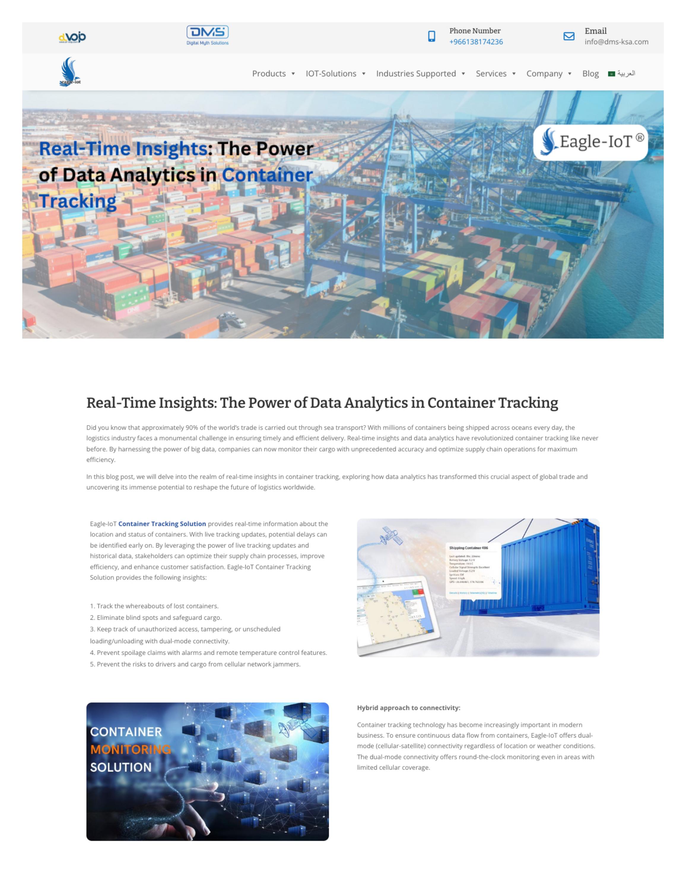 Unlocking Efficiency with Real-Time Container Tracking by eagle iot - Issuu