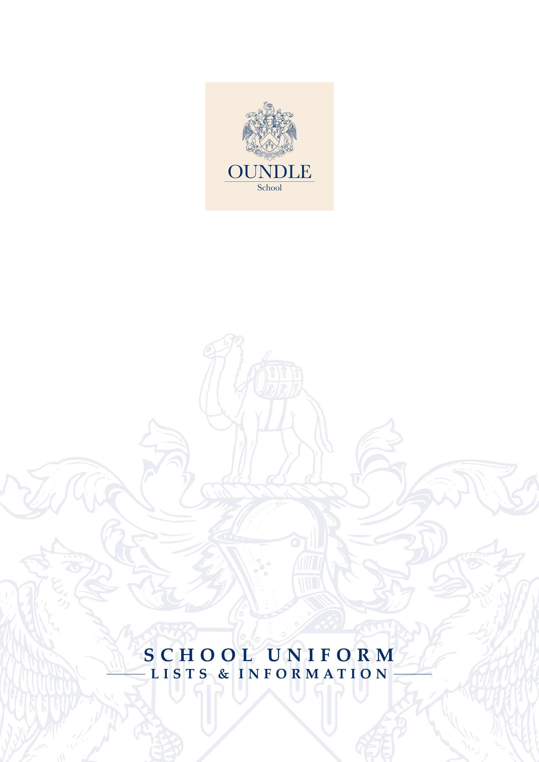 School Uniform Lists and Information by Oundle School and Laxton Junior ...