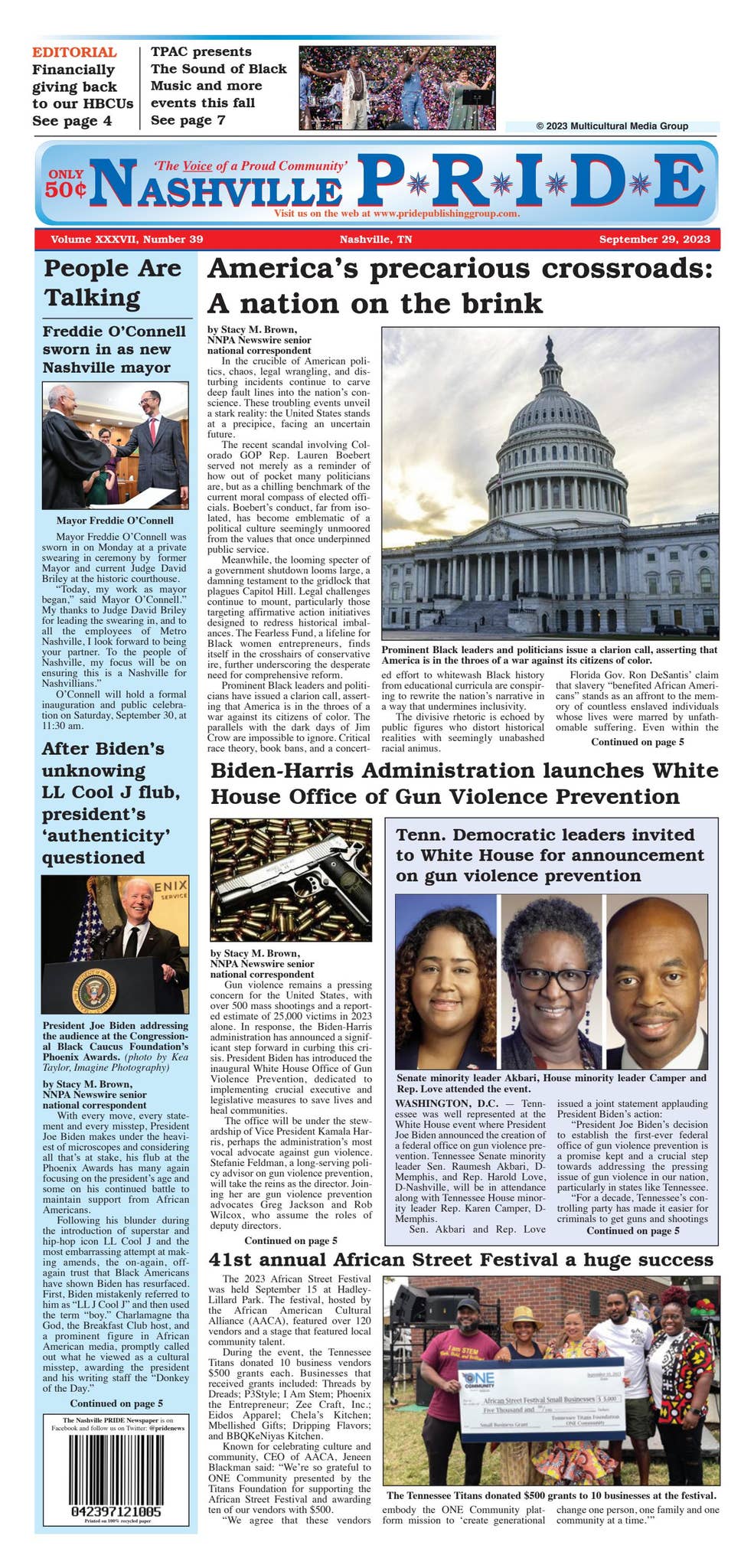 Nashville PRIDE September 29, 2023 by Nashville Pride Newspaper - Issuu