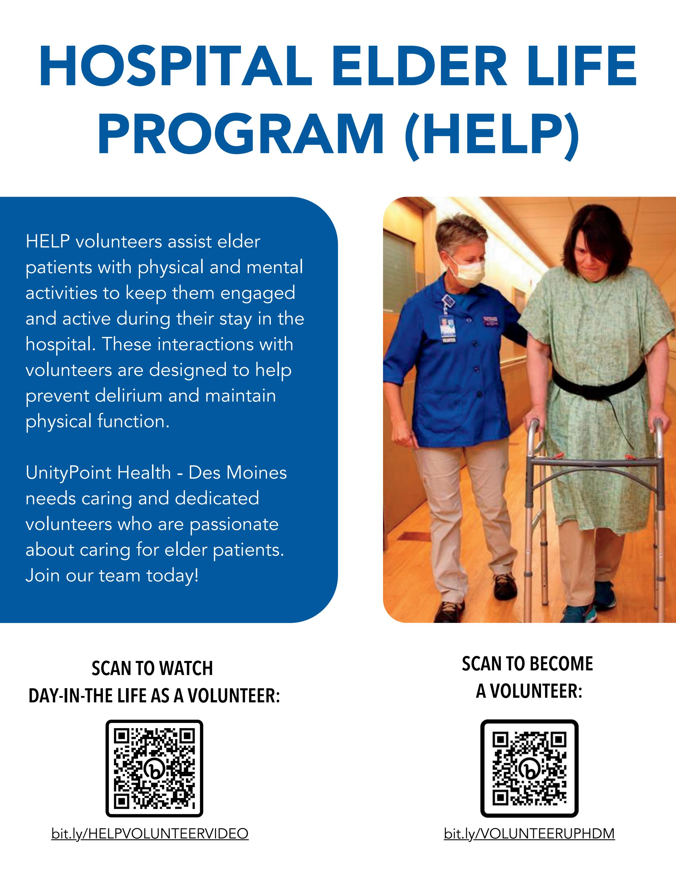 Hospital Elder Life Program (HELP) Flyer by unitypointdsdmfoundation ...