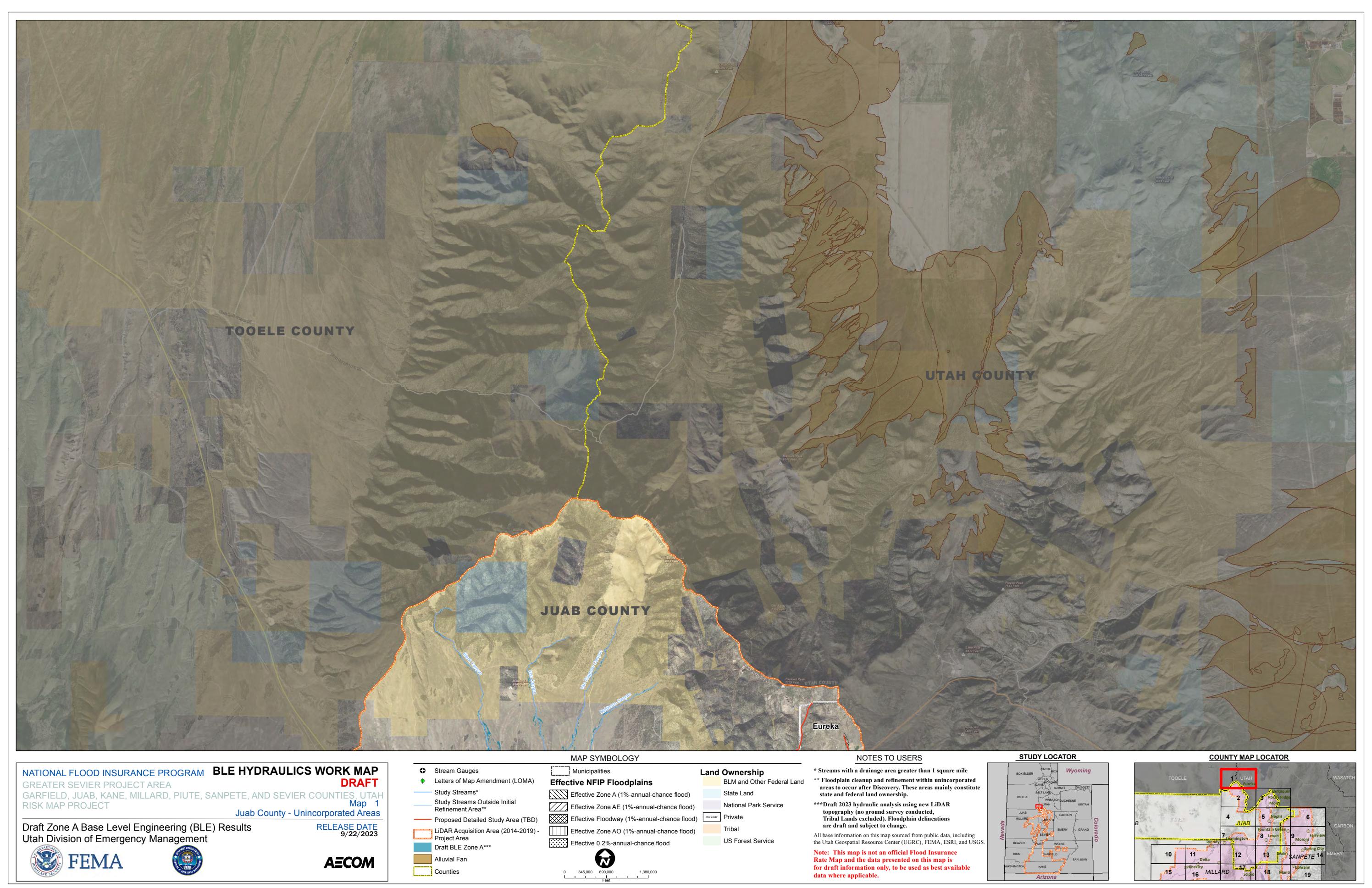 Juab County Unincorporated Discovery Maps by Utah Division of Emergency ...