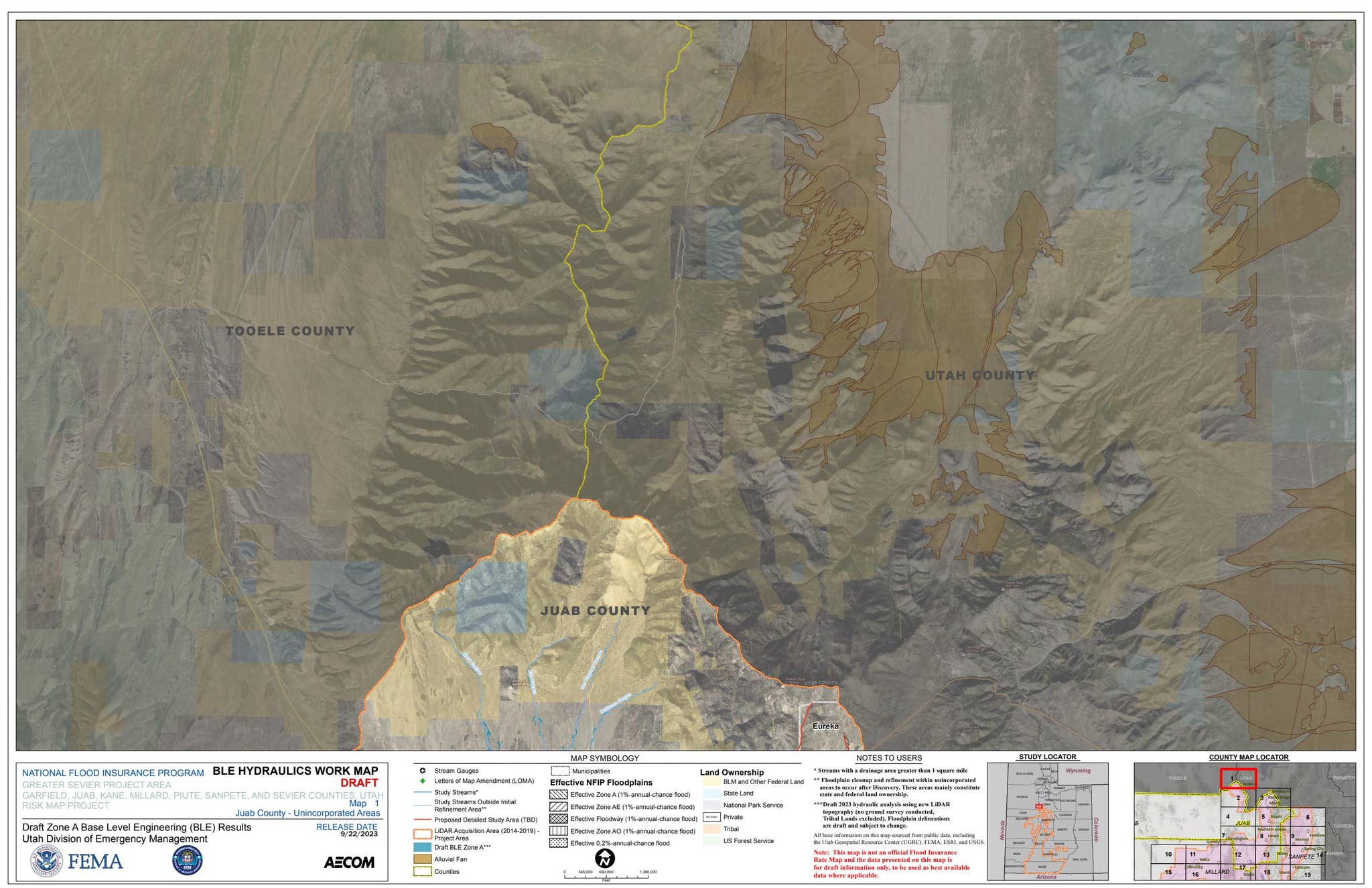 Juab County Unincorporated Discovery Maps by Utah Division of Emergency ...