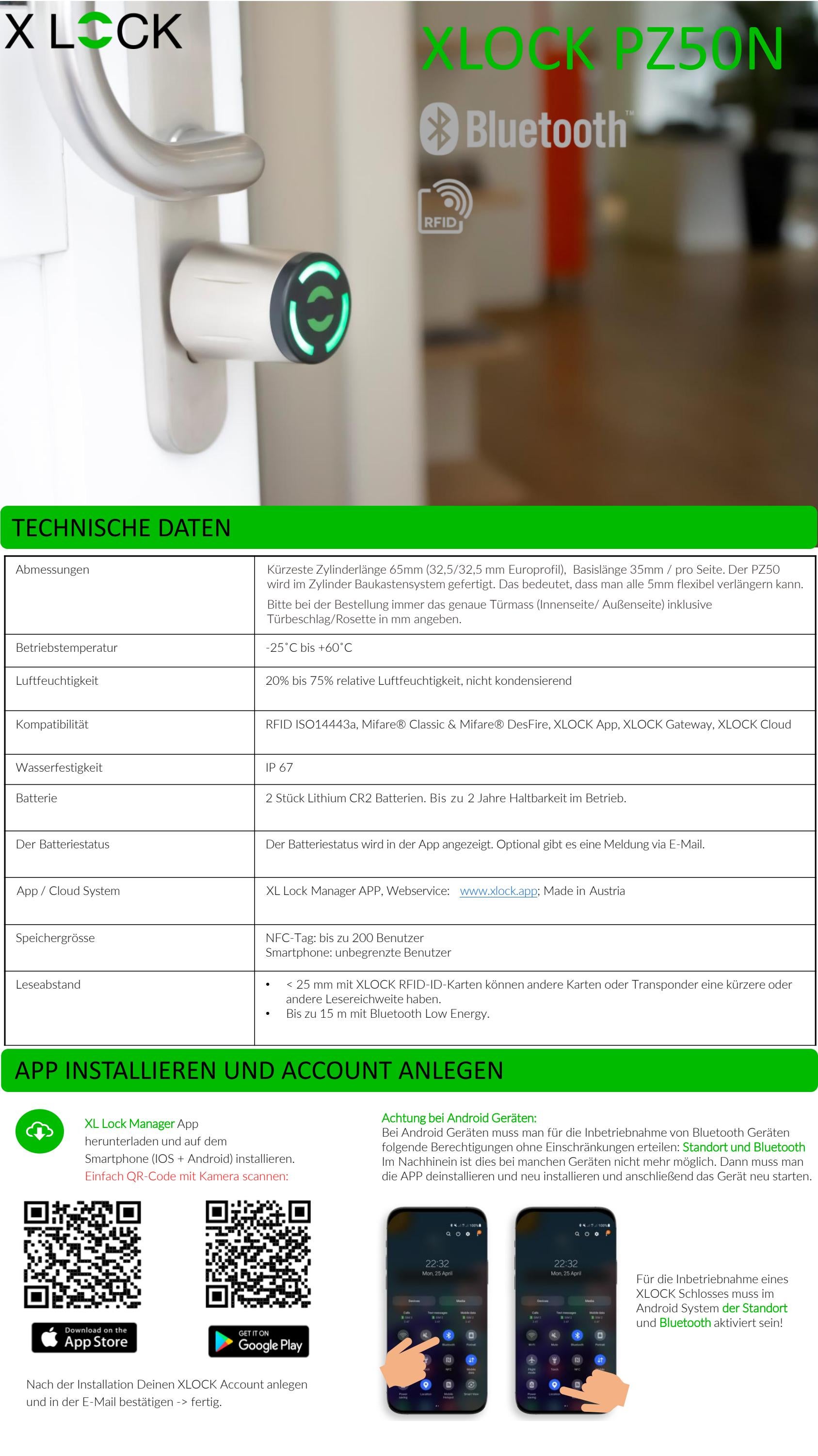 XLOCK PZ50N Montage Anleitung by xlockgroup - Issuu