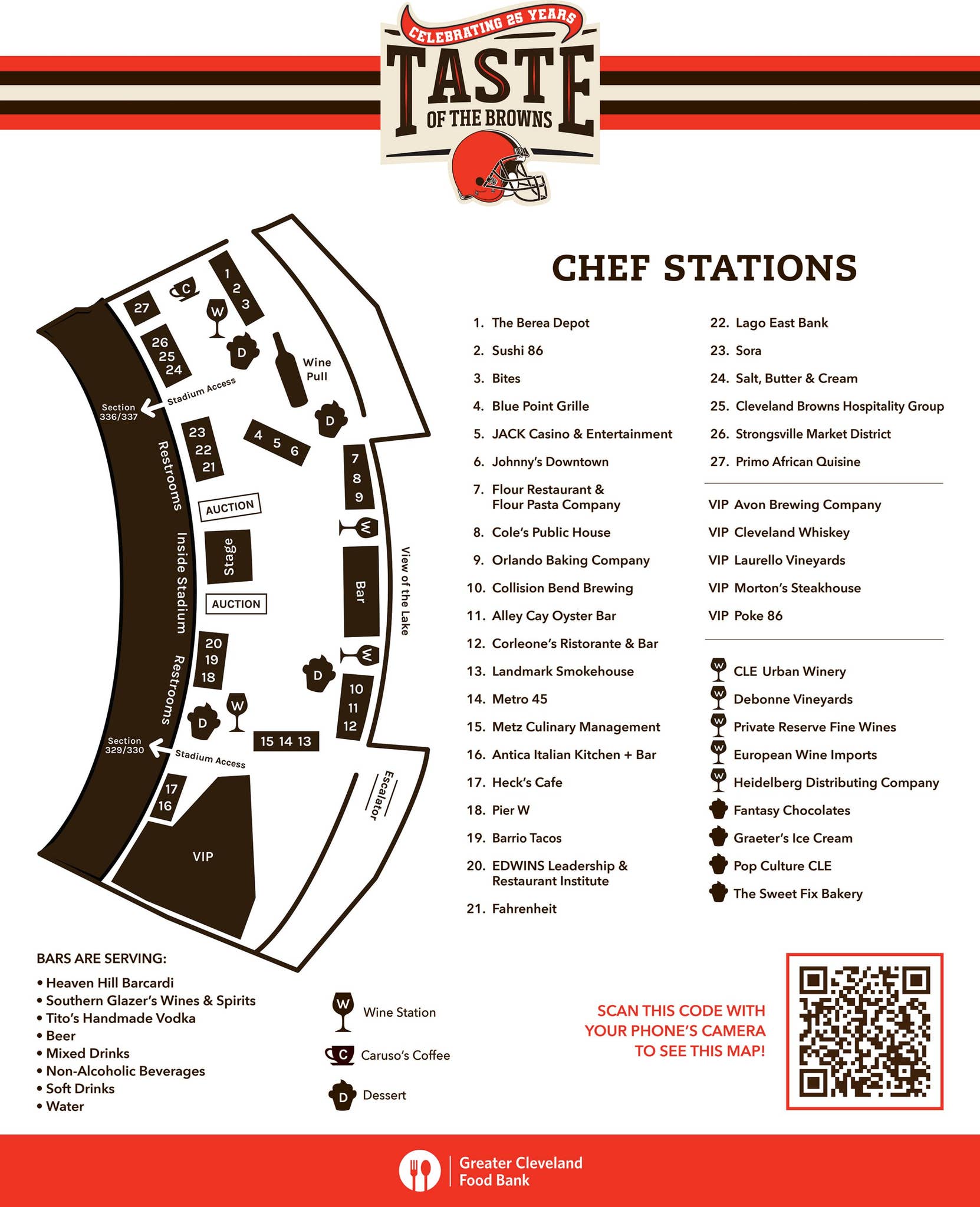 Taste of the Browns 2023 Map by Greater Cleveland Food Bank - Issuu