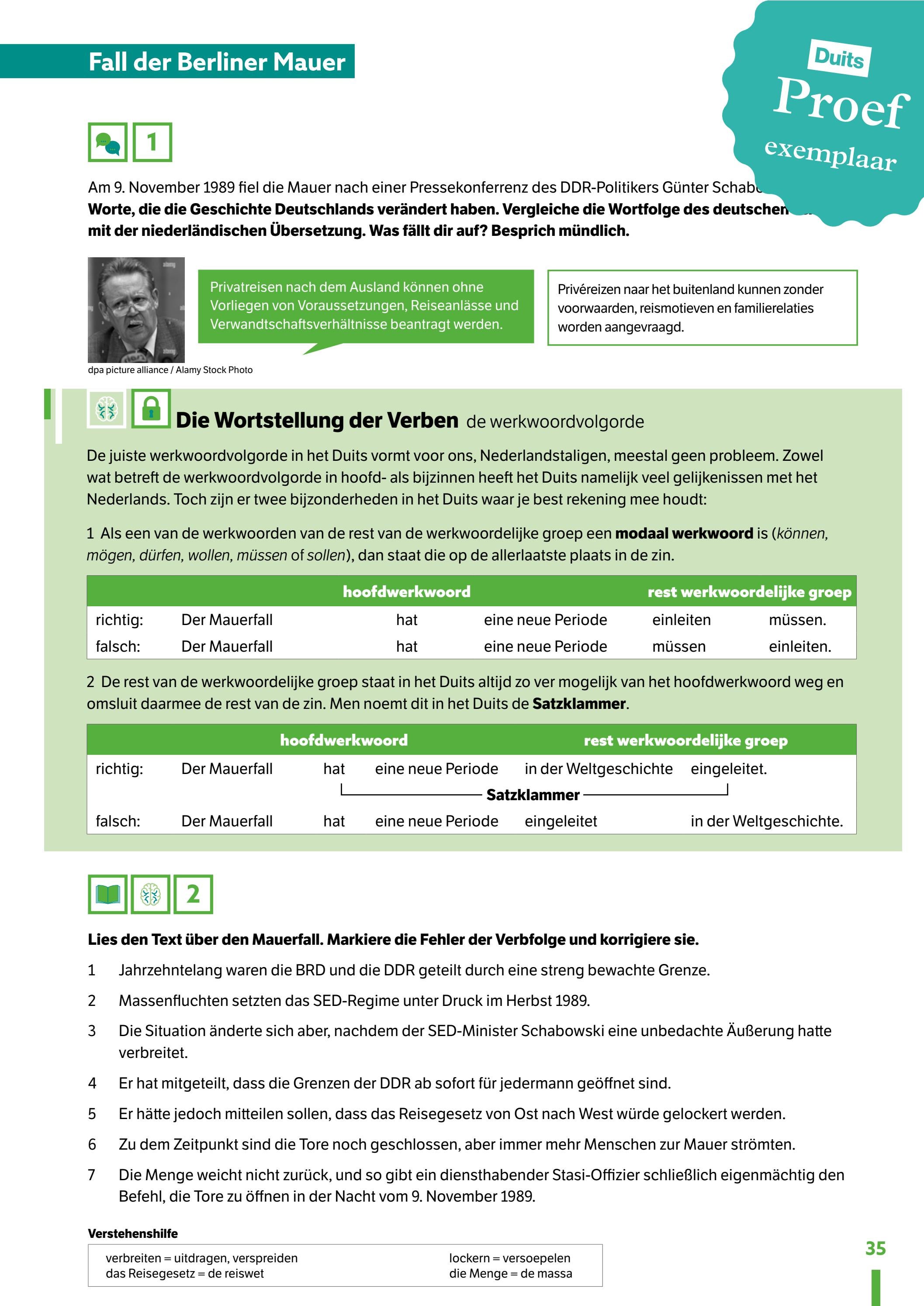 Krass 3e graad - Module 5 - Selectie Mauerfall - Proefexemplaar by die ...