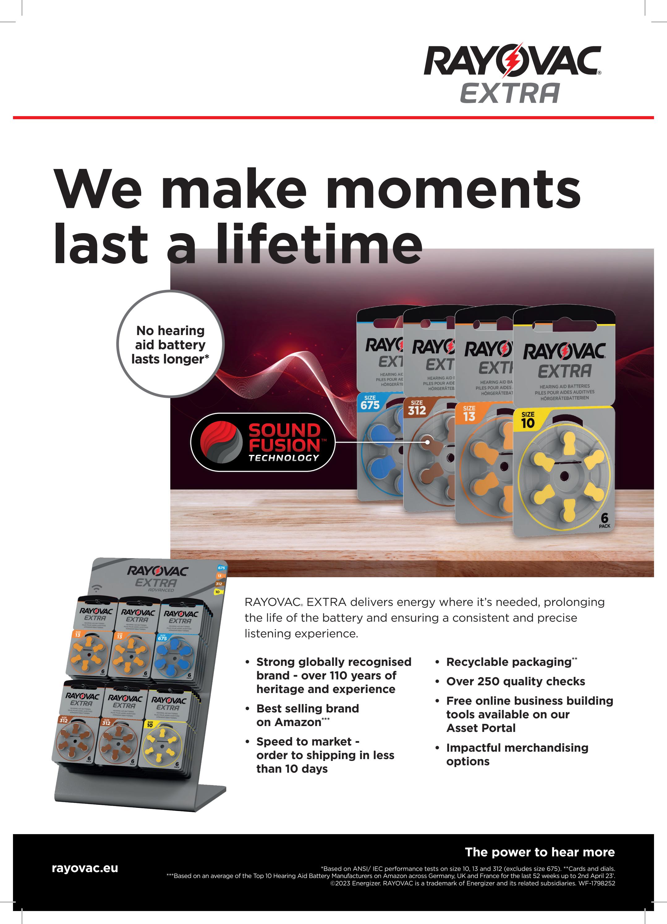 Rayovac Extra Sell Sheet - EUHA 2023 - EN by RayovacHABPro - Issuu