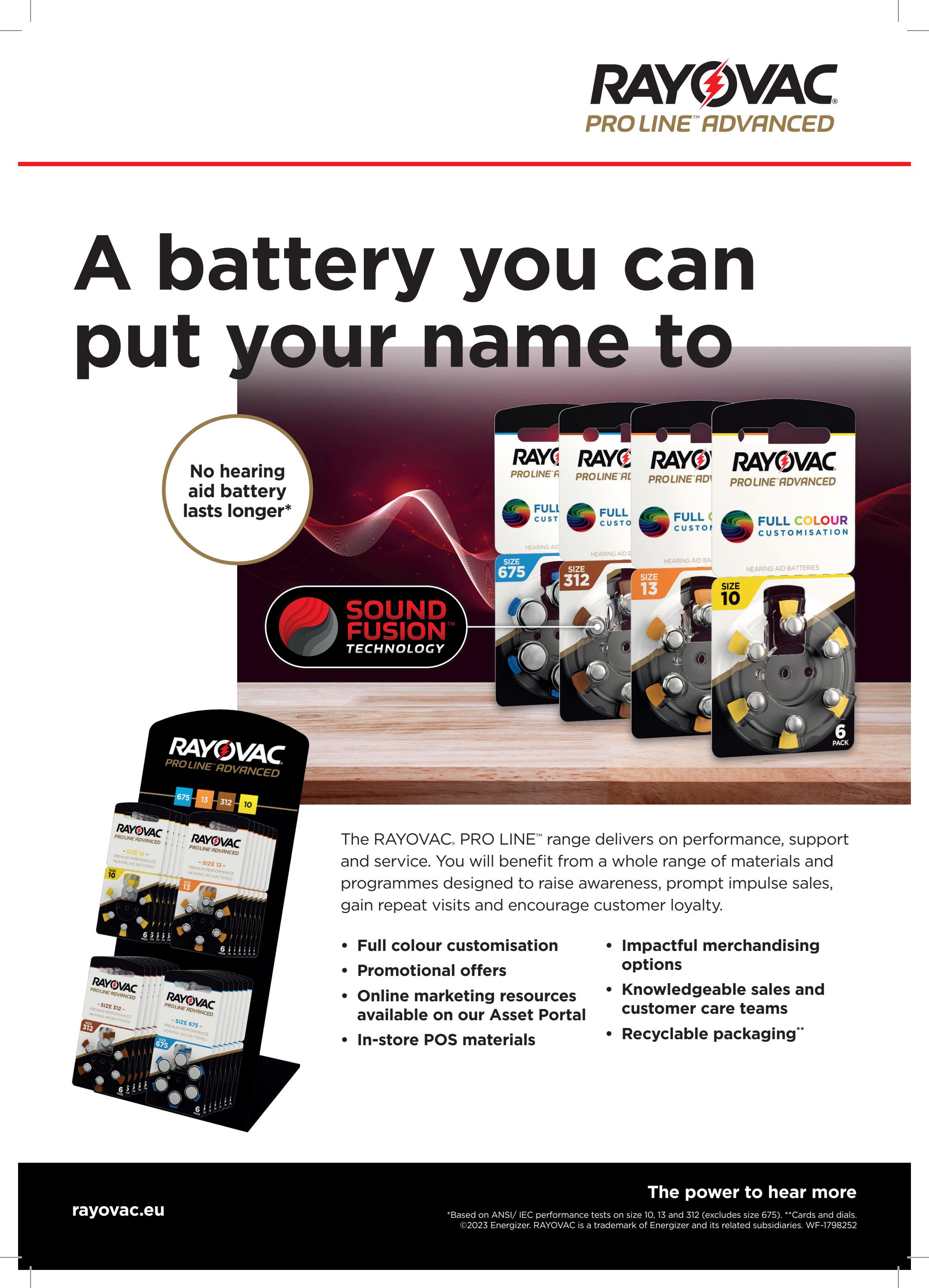 Rayovac Proline Sell Sheet - EUHA 2023 - EN by RayovacHABPro - Issuu