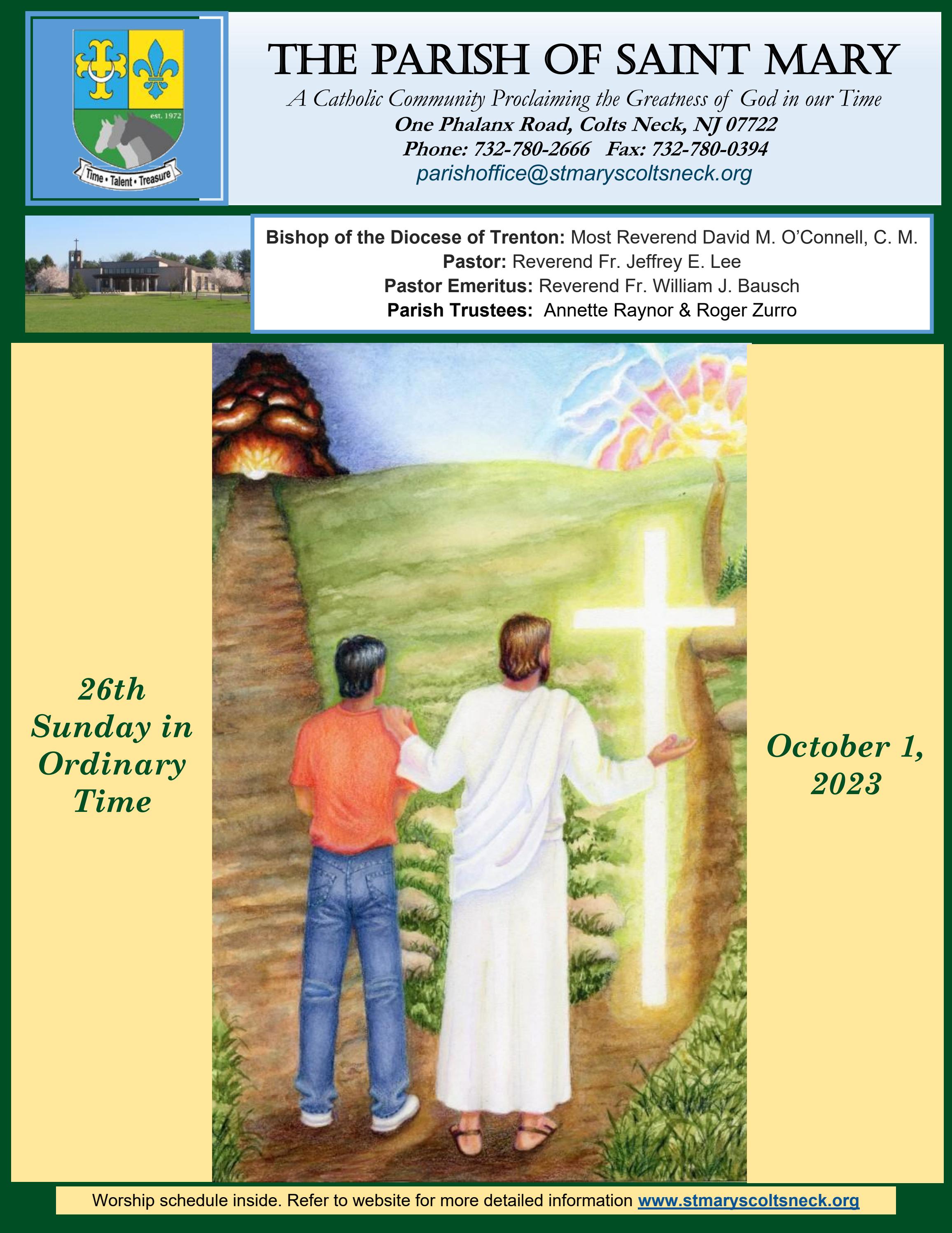October 1, 2023 - 26th Sunday in Ordinary Time by The Parish of Saint Mary - Issuu