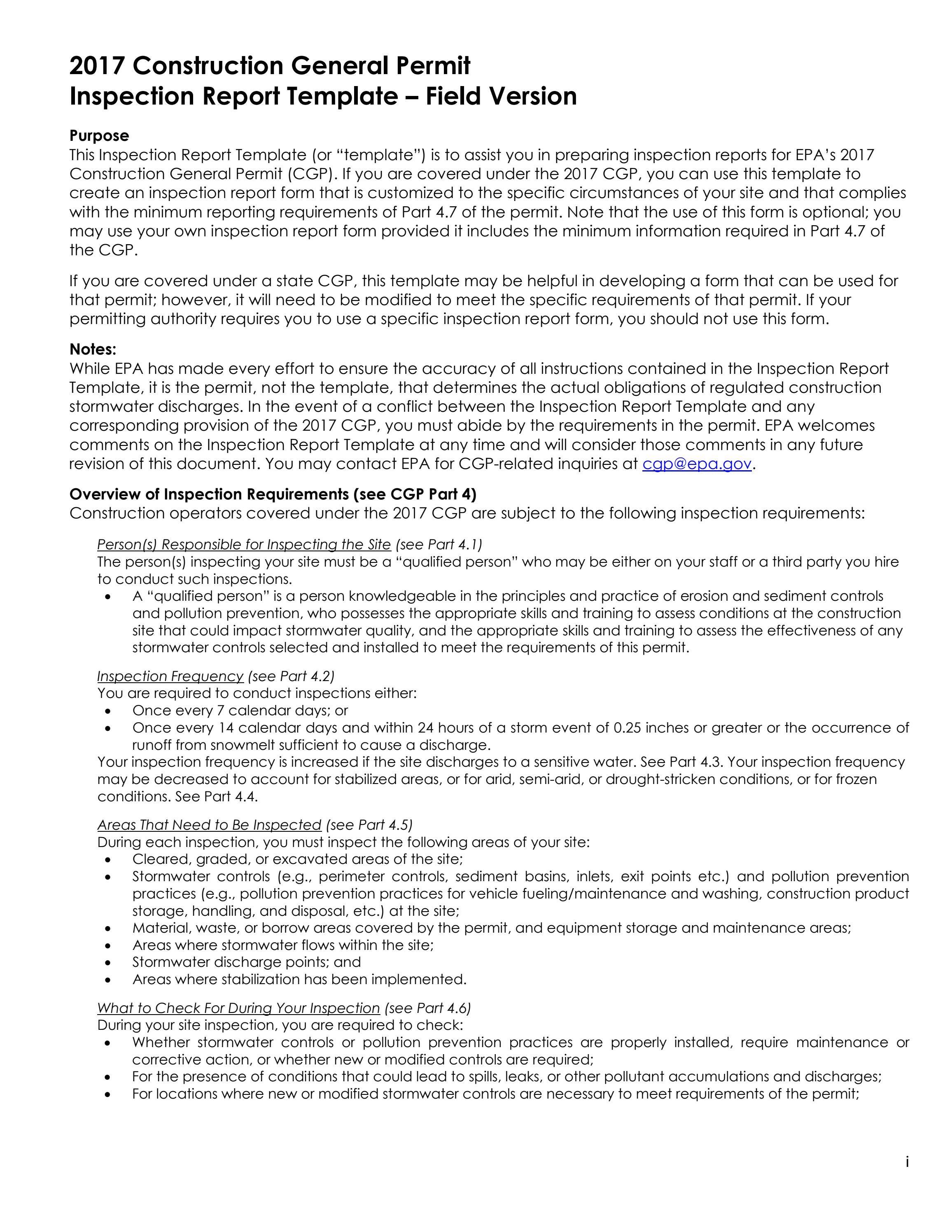 EPA Storm Water Inspection Report - Field Version by STLCOGOV - Issuu