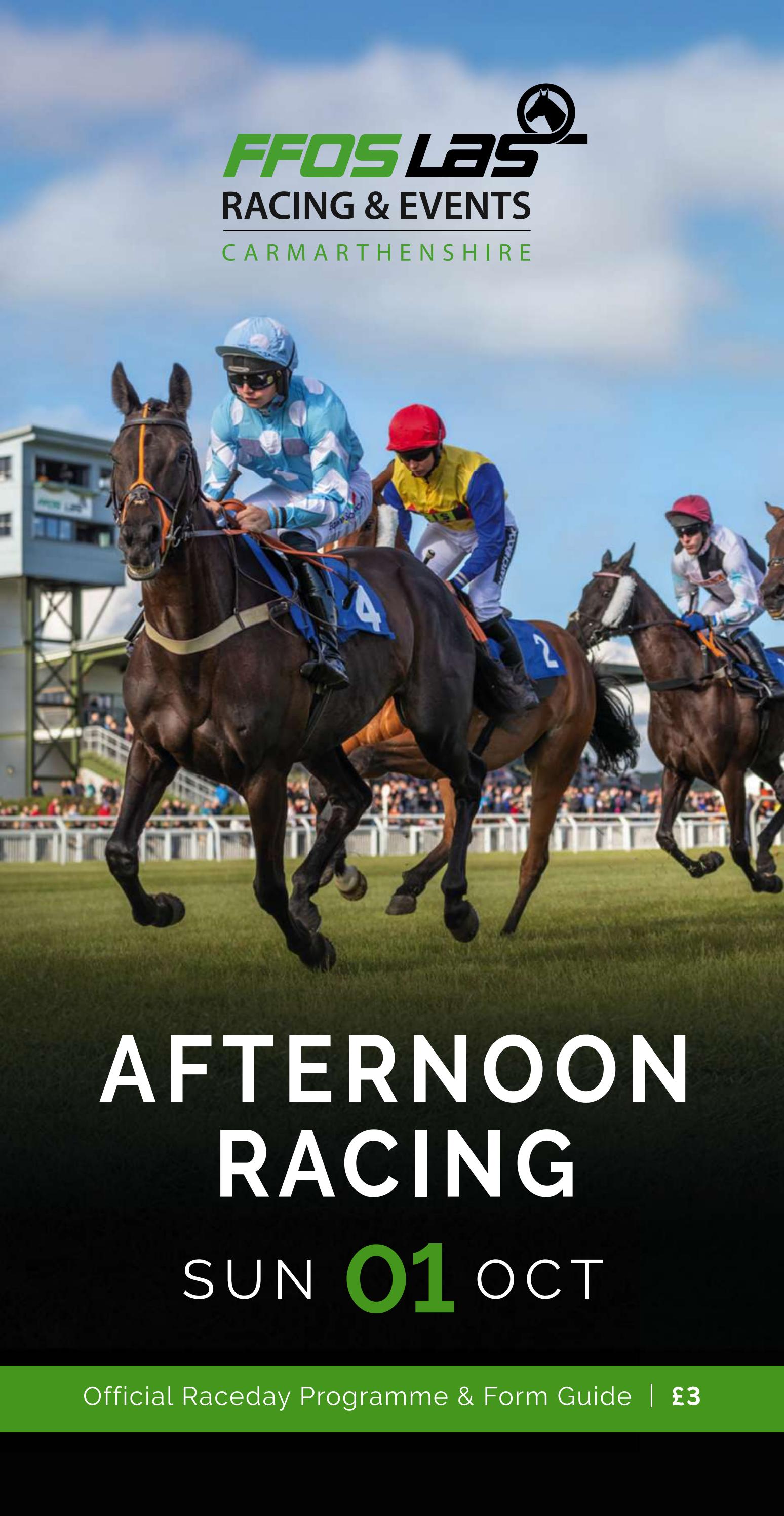 Ffos Las Racecard - Sunday 1st October by Arena Racing Company - Issuu