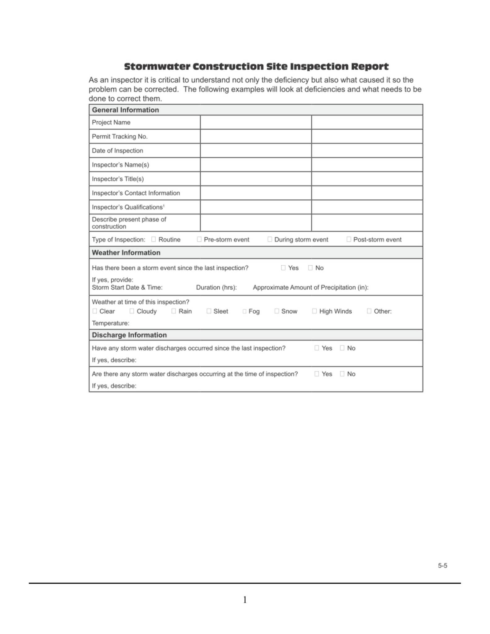 EPA Inspection Template by STLCOGOV - Issuu