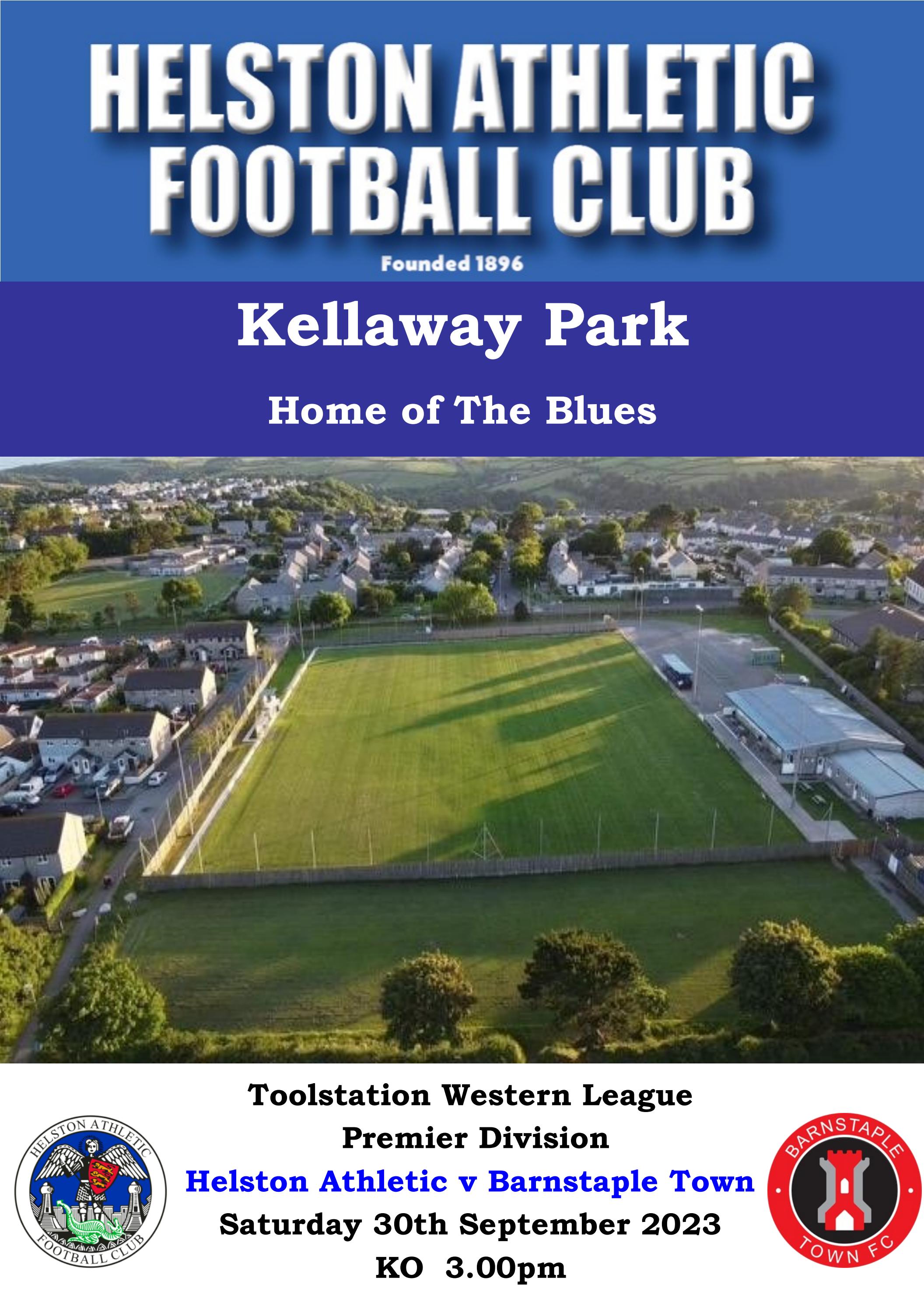 Helston Athletic v Barnstaple Town by hamdonmedia - Issuu