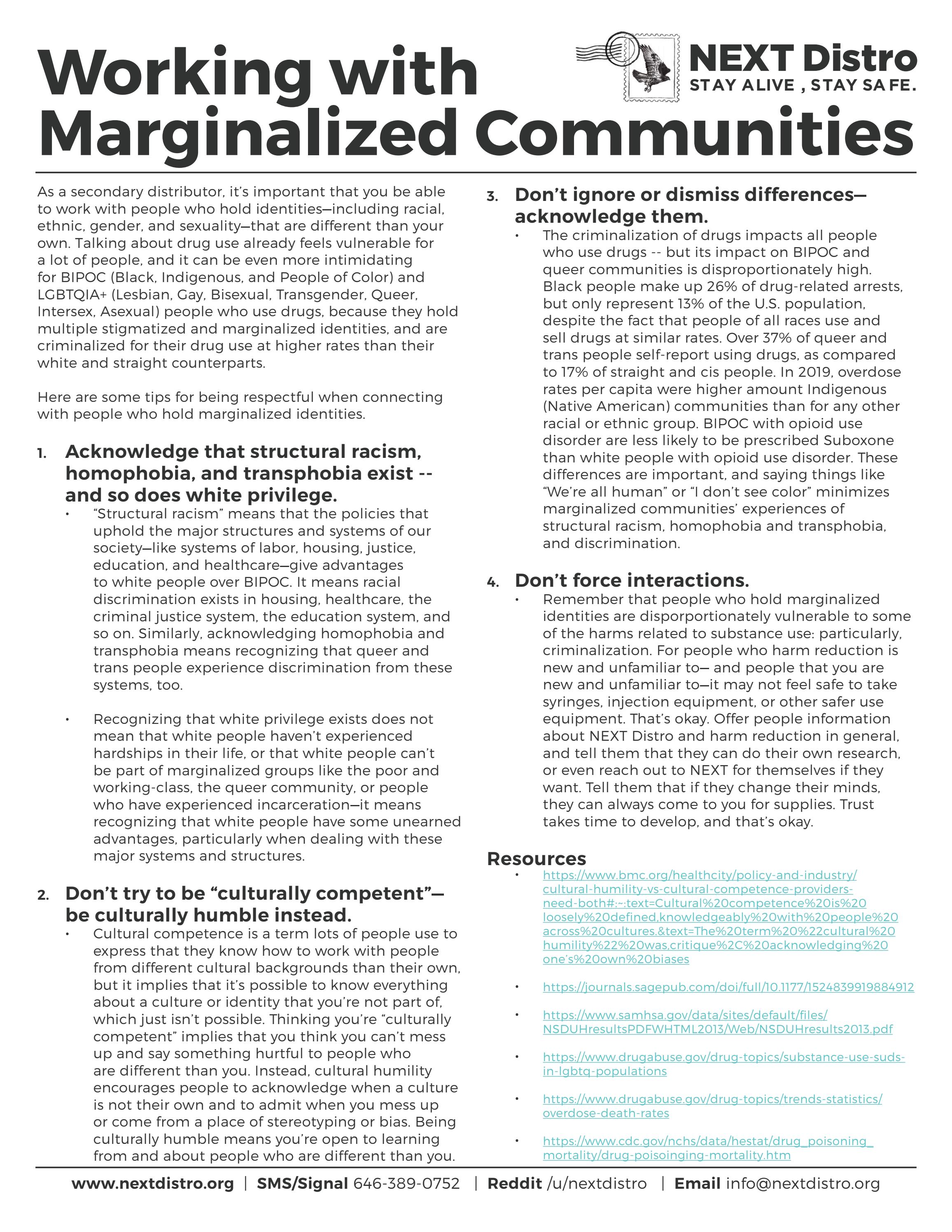 Working with Marginalized Communities by nextdistro - Issuu
