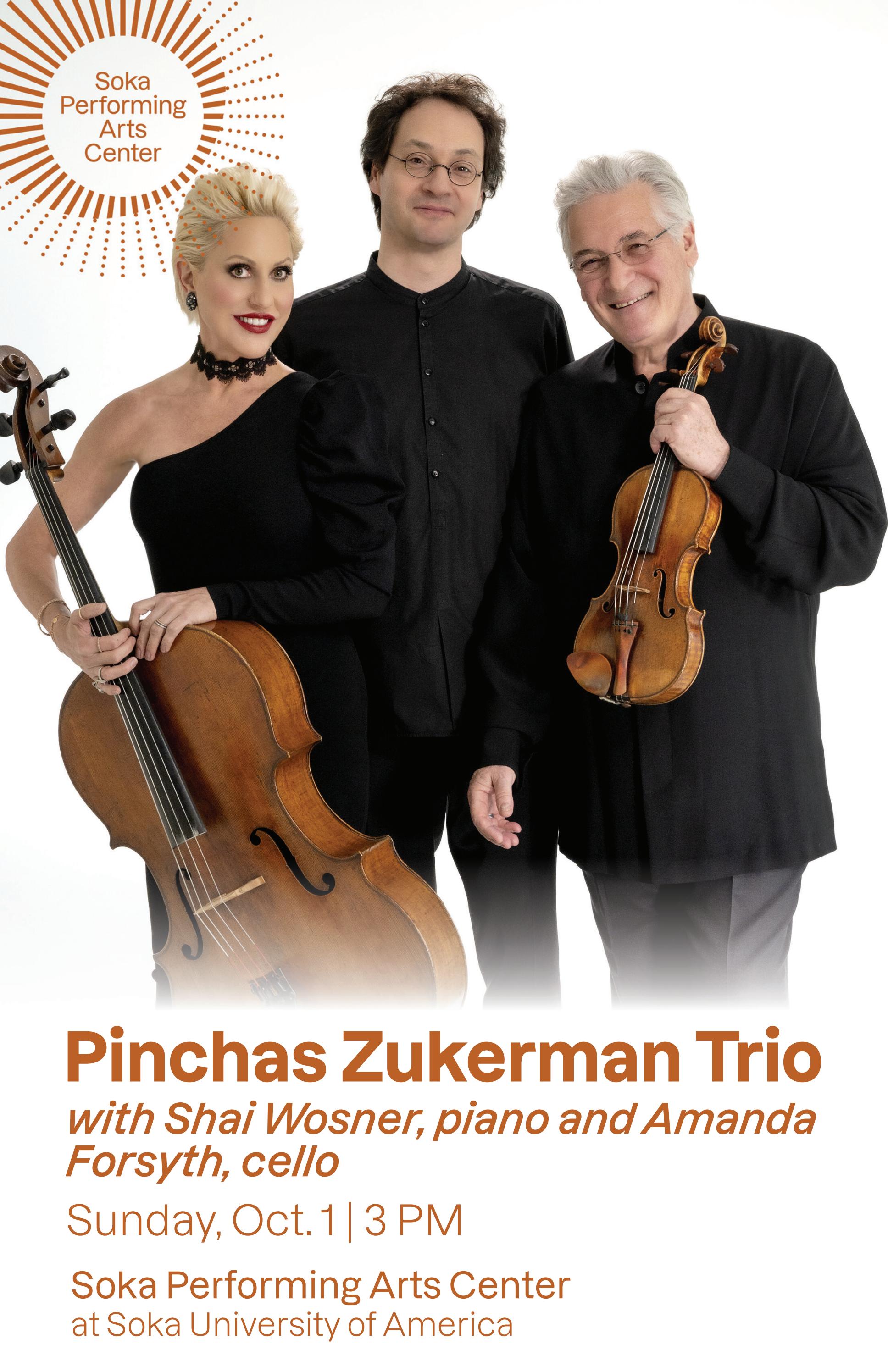 2023.10.01 | Pinchas Zukerman Trio Program by Soka Performing Arts ...