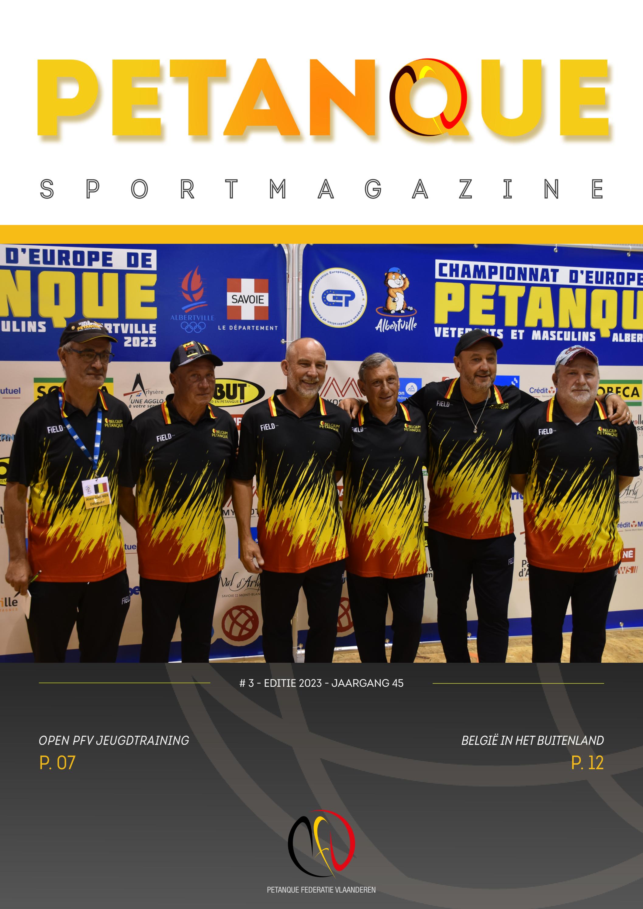 Petanque Sportmagazine 3-2023 by Petanque Federatie Vlaanderen - Issuu