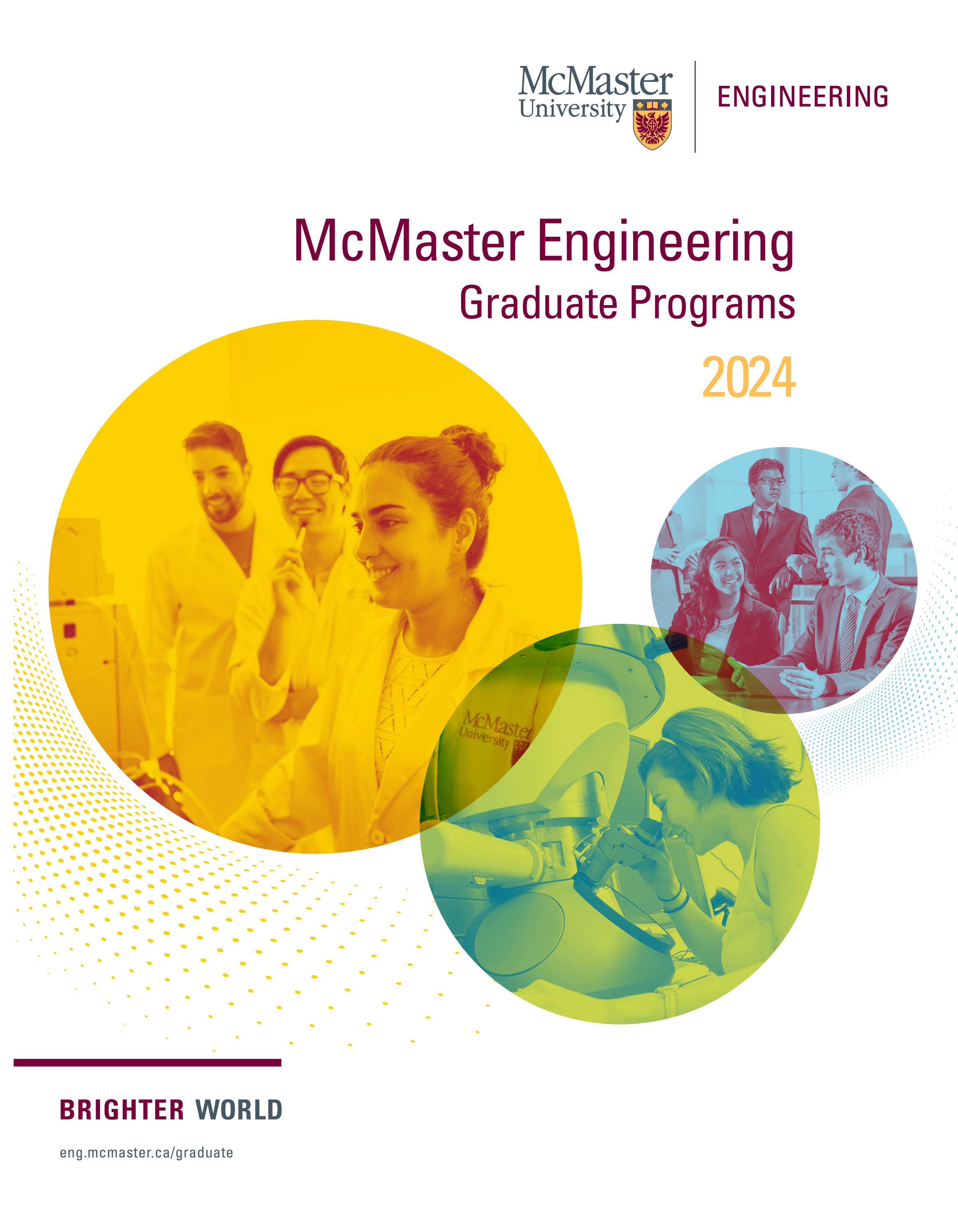 McMaster Engineering Graduate Program Guide 2024 by McMaster ...