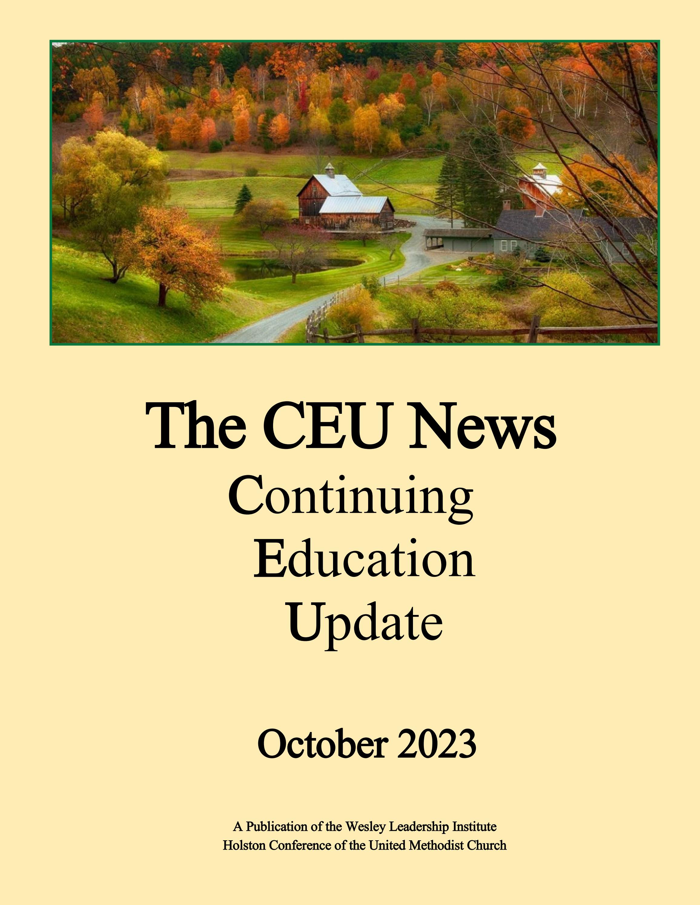 CEU News - October 2023 by Holston Annual Conference - Issuu