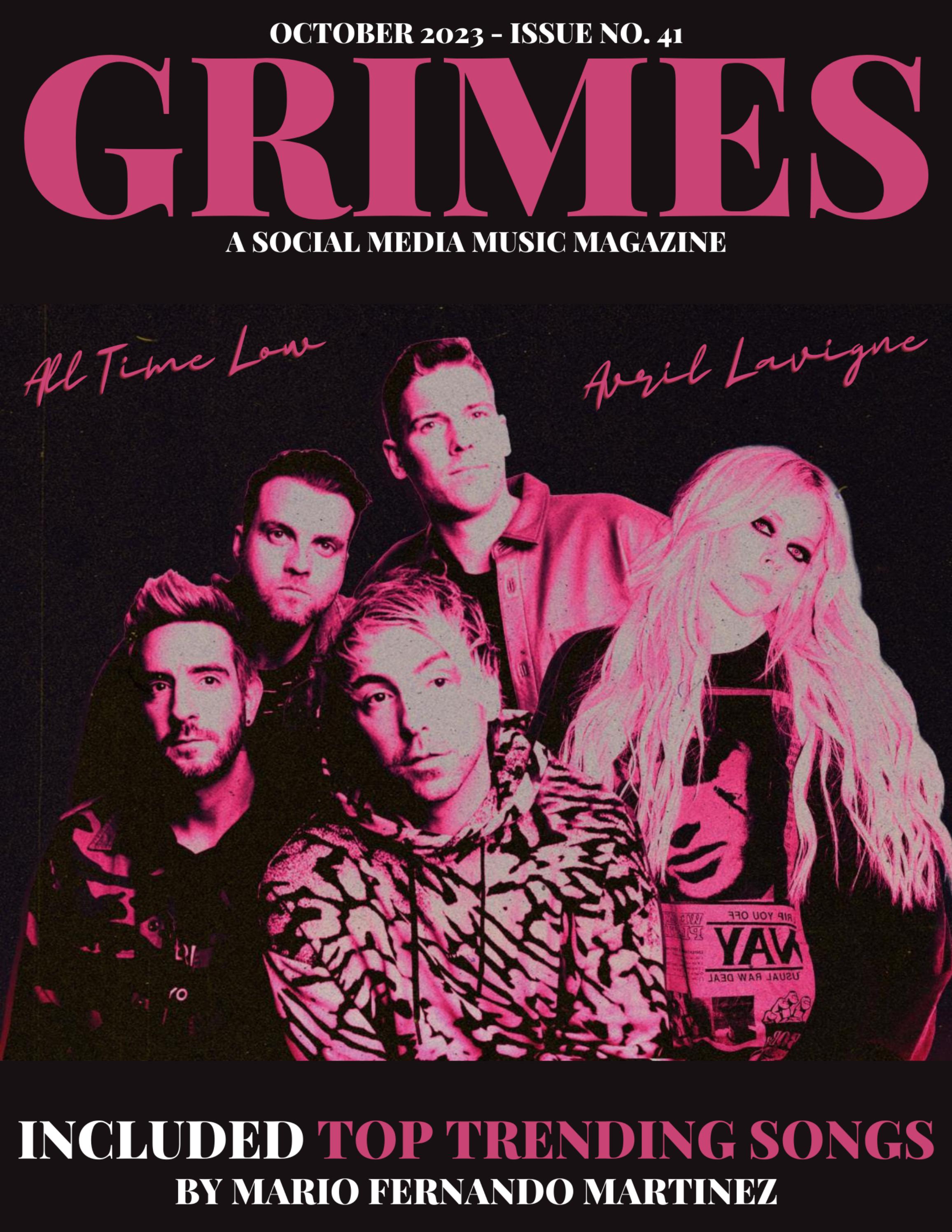 Grimes Magazine - Oct 2023 - All Time Low/Avril Lavigne by Grimes ...