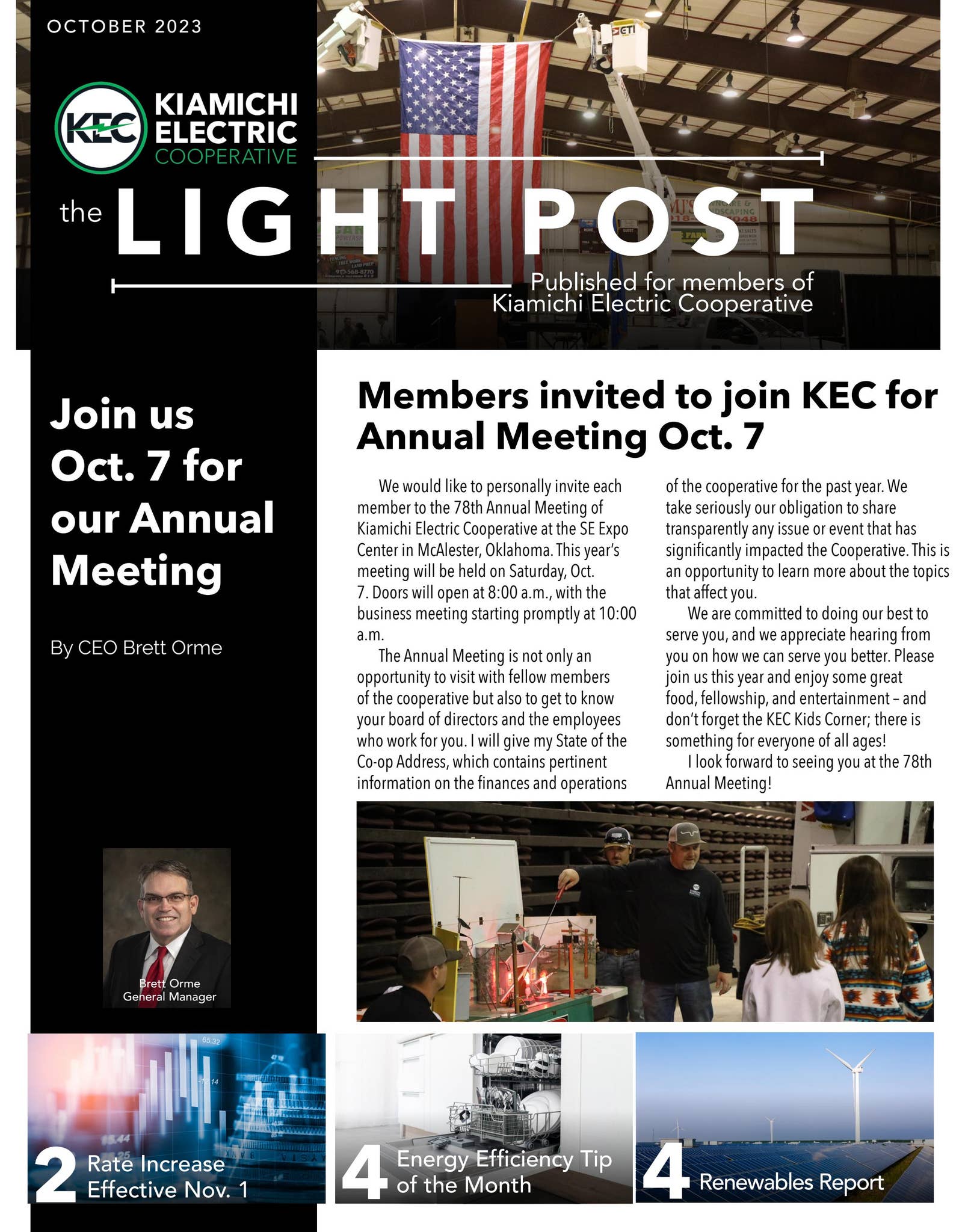 KEC Light Post October 2023 by kiamichielectric - Issuu
