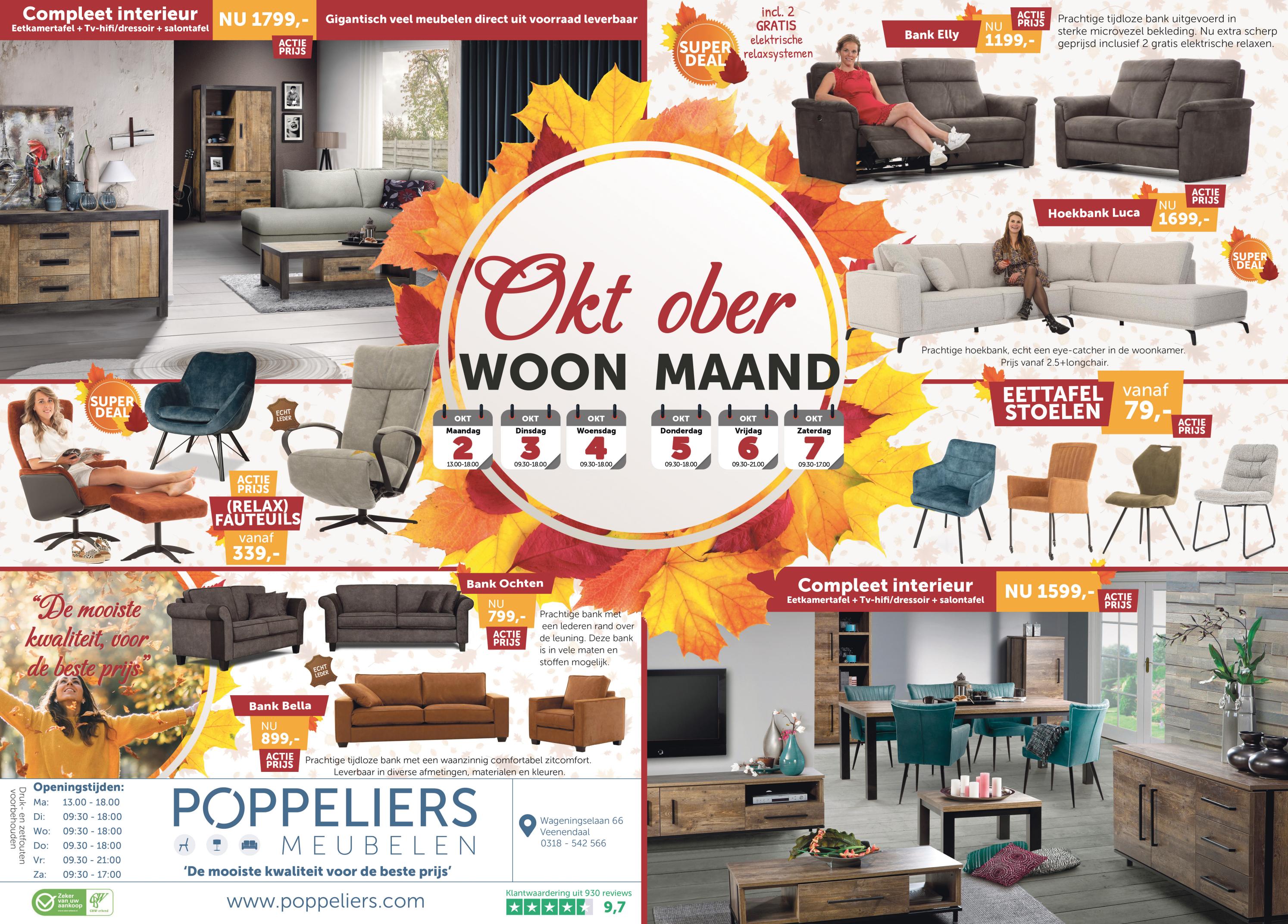 Folder of advertentie Poppeliers Meubelen week 40 by Media Solutions B ...