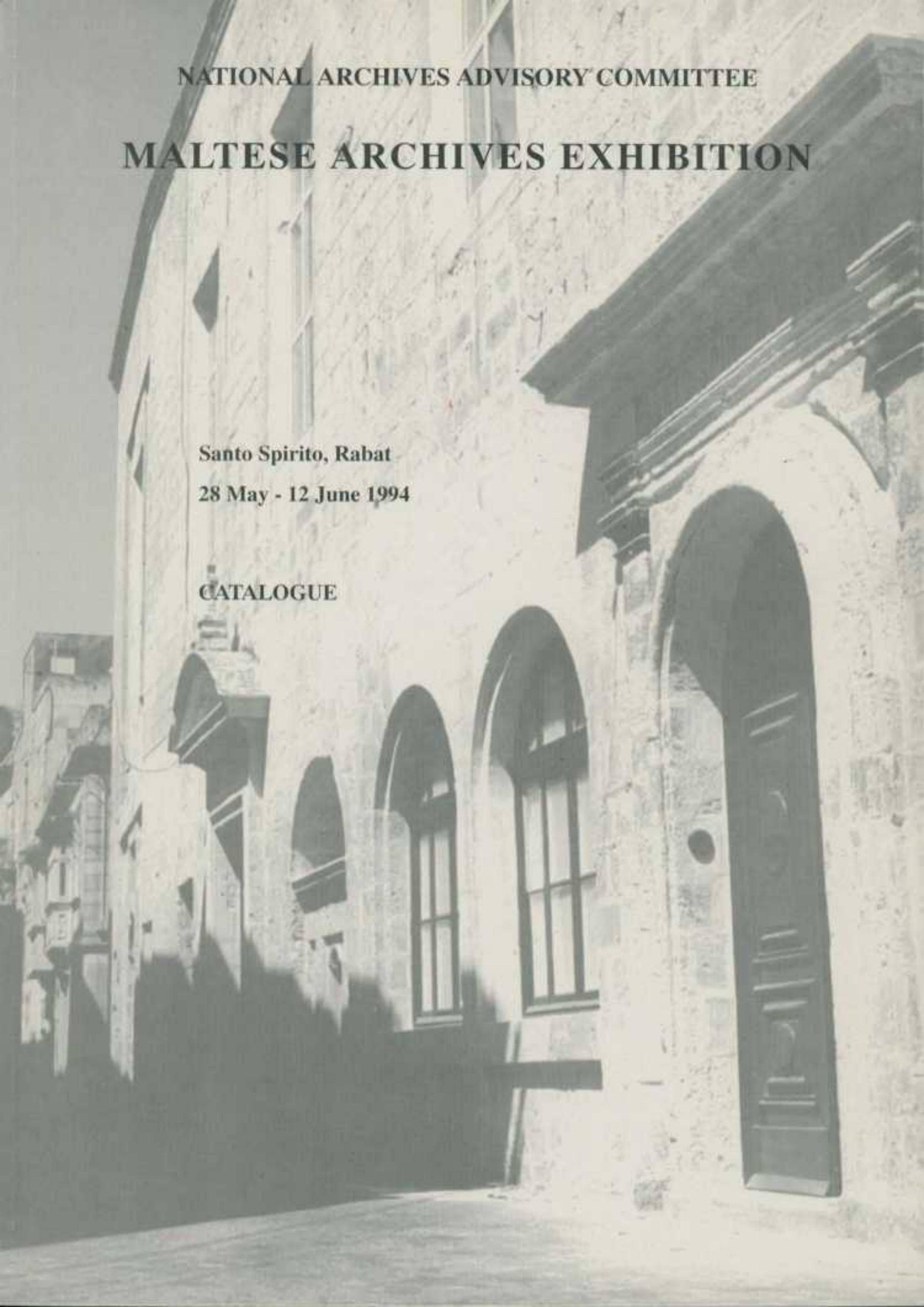 Maltese Archives Exhibition at Santo Spirito by National Archives Malta ...
