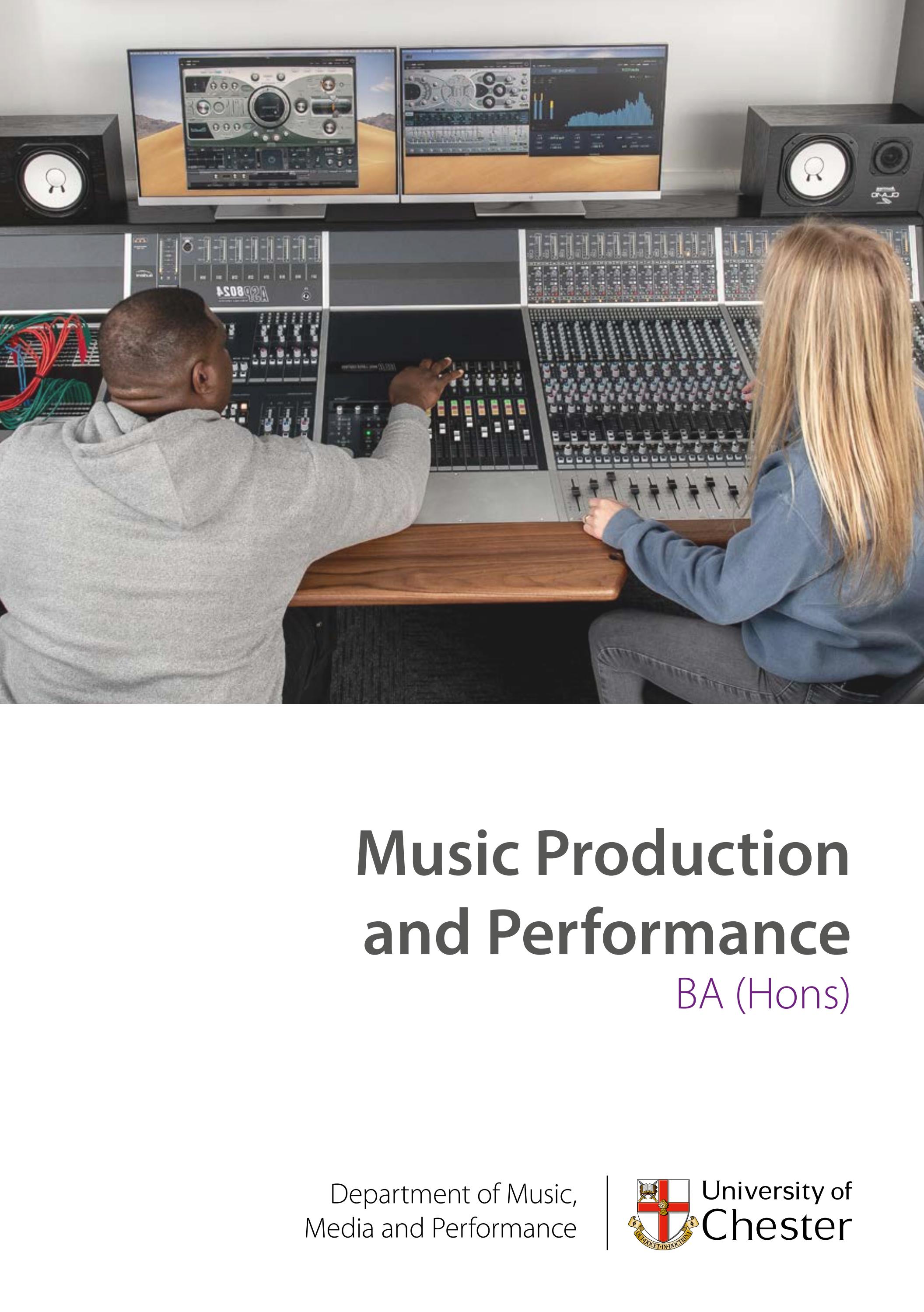 Music Production and Performance by University of Chester - Issuu