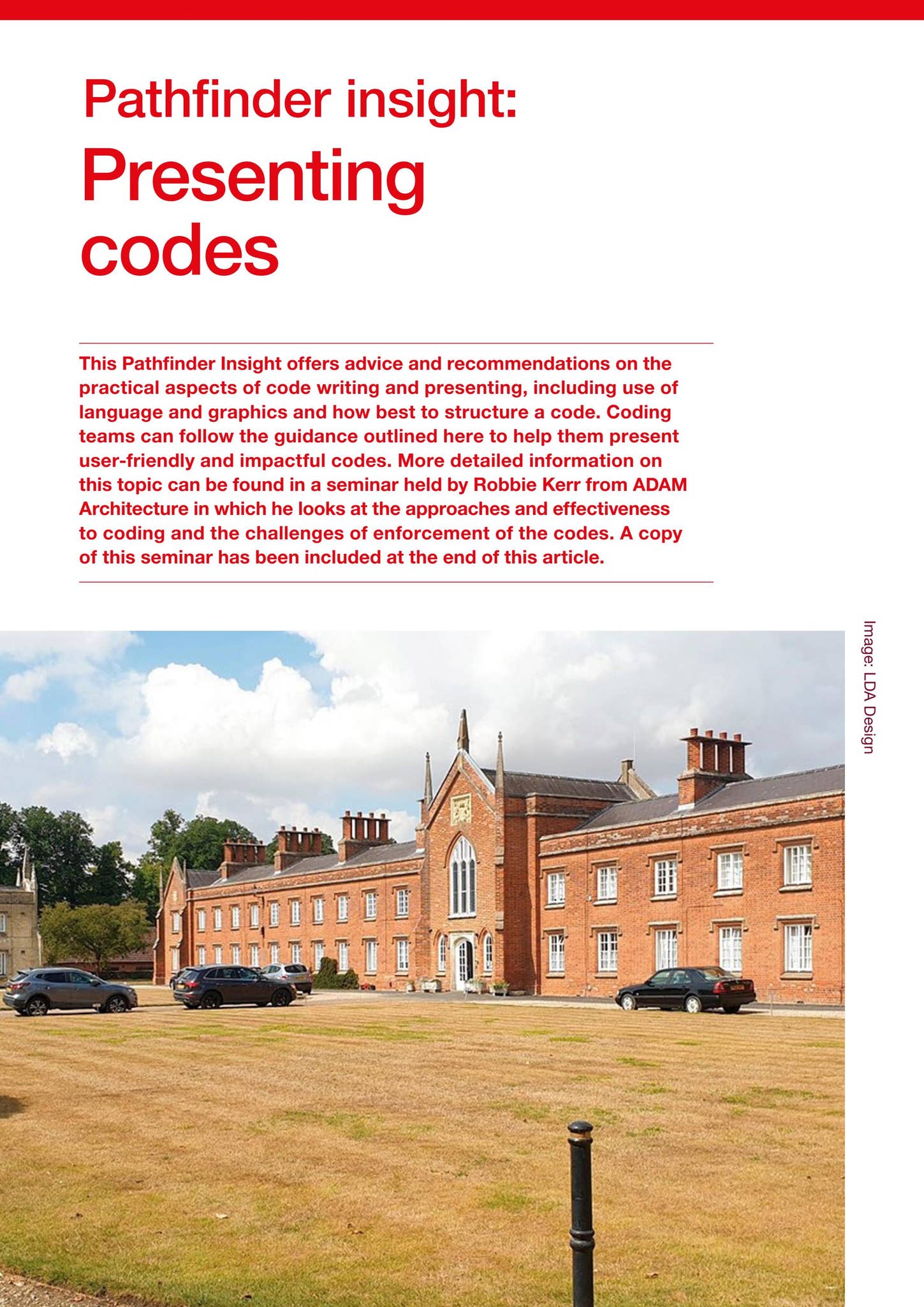 Design Code Pathfinder Programme: Conversations and Insights by Design Council - Issuu