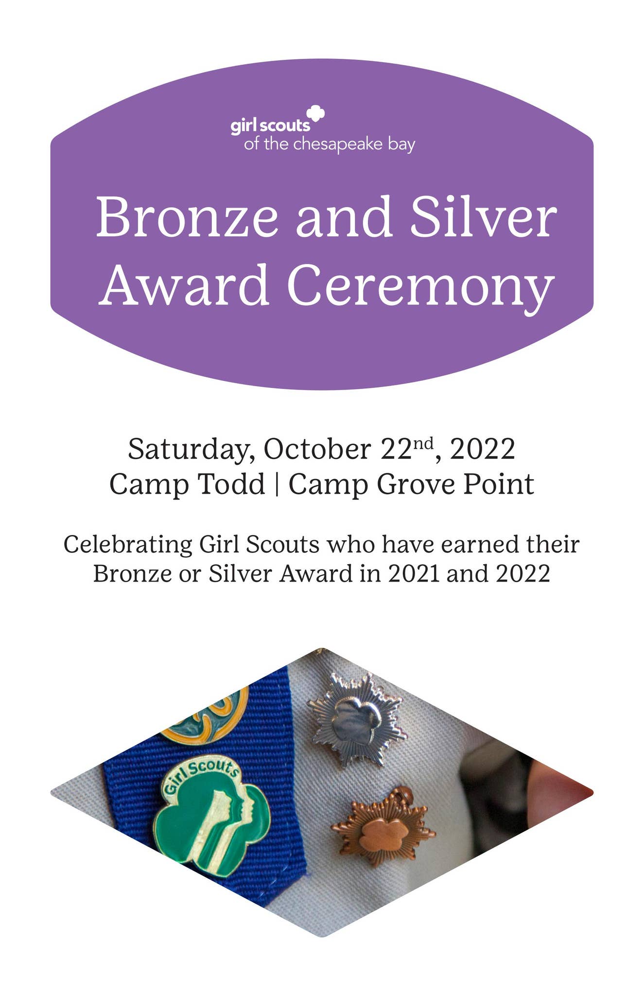 2021 and 2022 Bronze and Silver Award Girl Scout Ceremony Program by ...