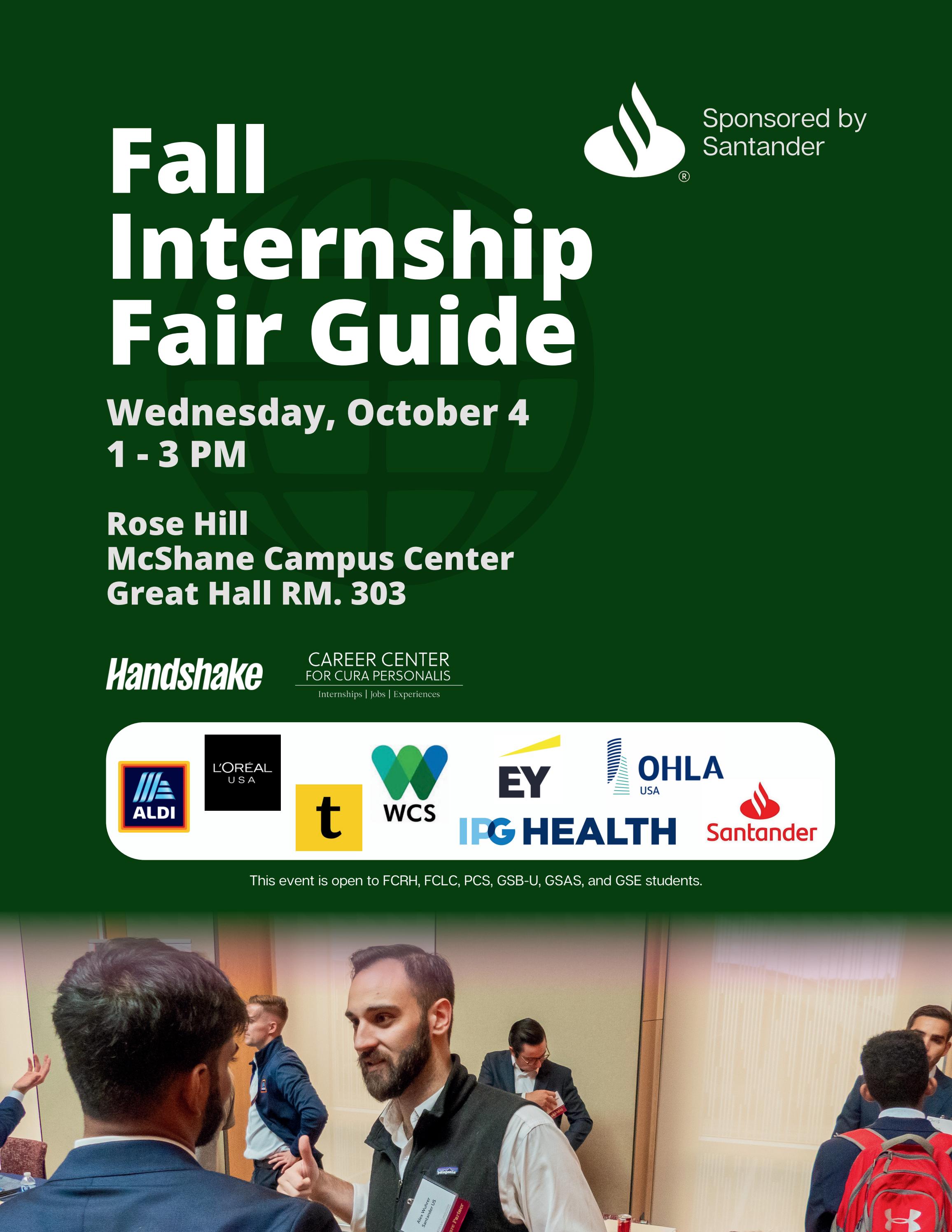 Fall Internship Fair Brochure 2023 by Fordham Career Center - Issuu