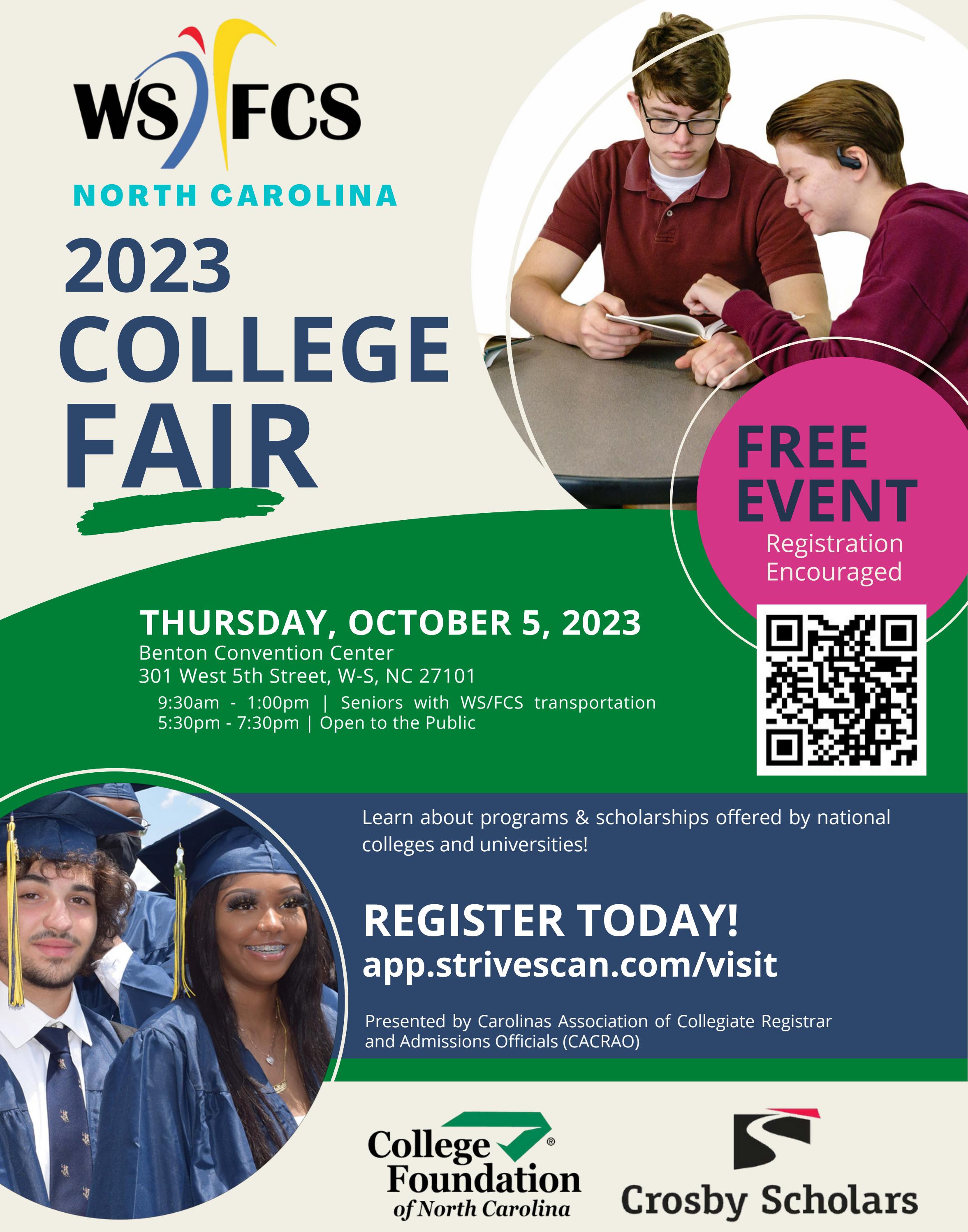 2023 Forsyth County CACRAO College Fair by cscp - Issuu