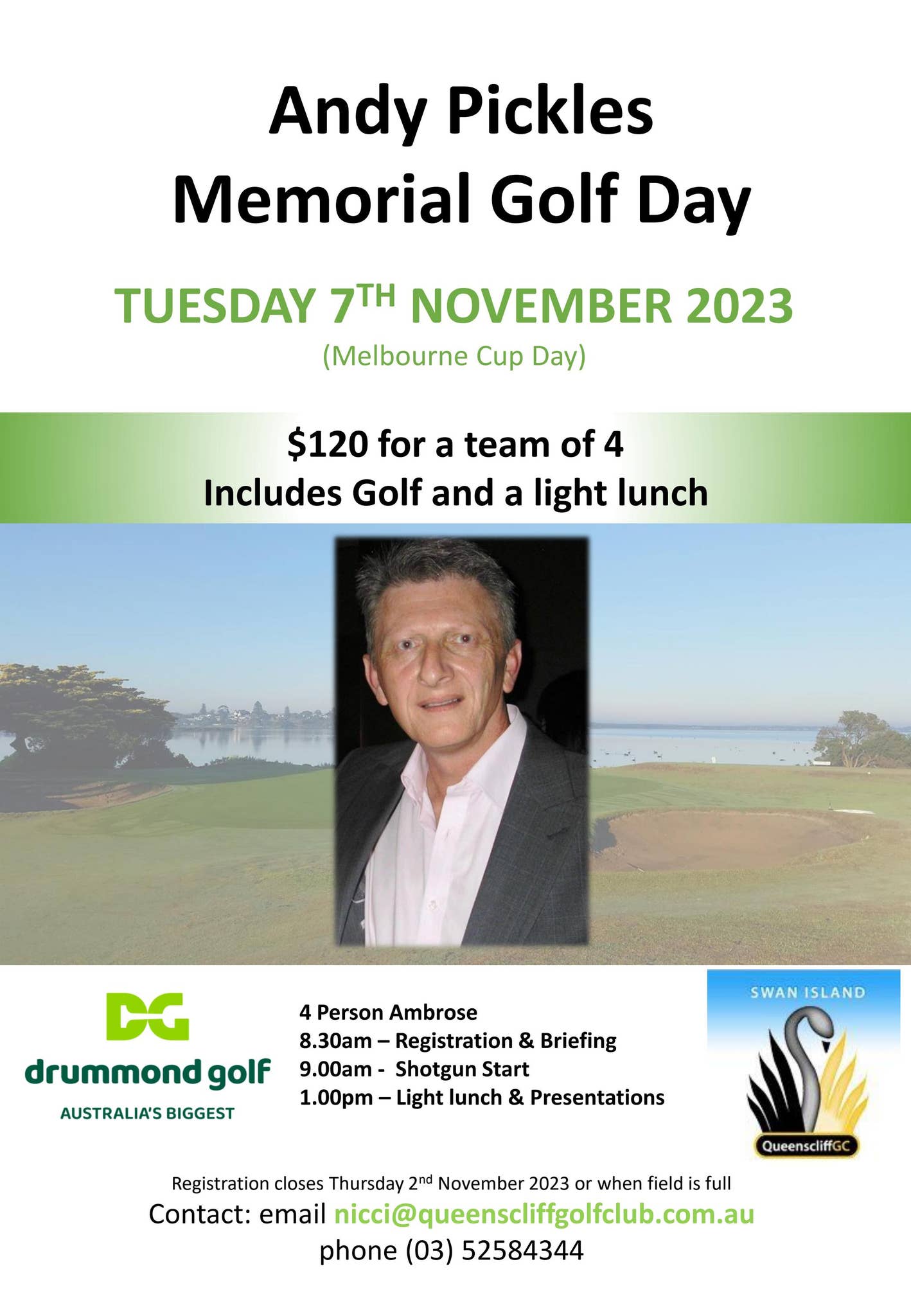 Andy Pickles Memorial Golf Day by queenscliffgolfclub - Issuu