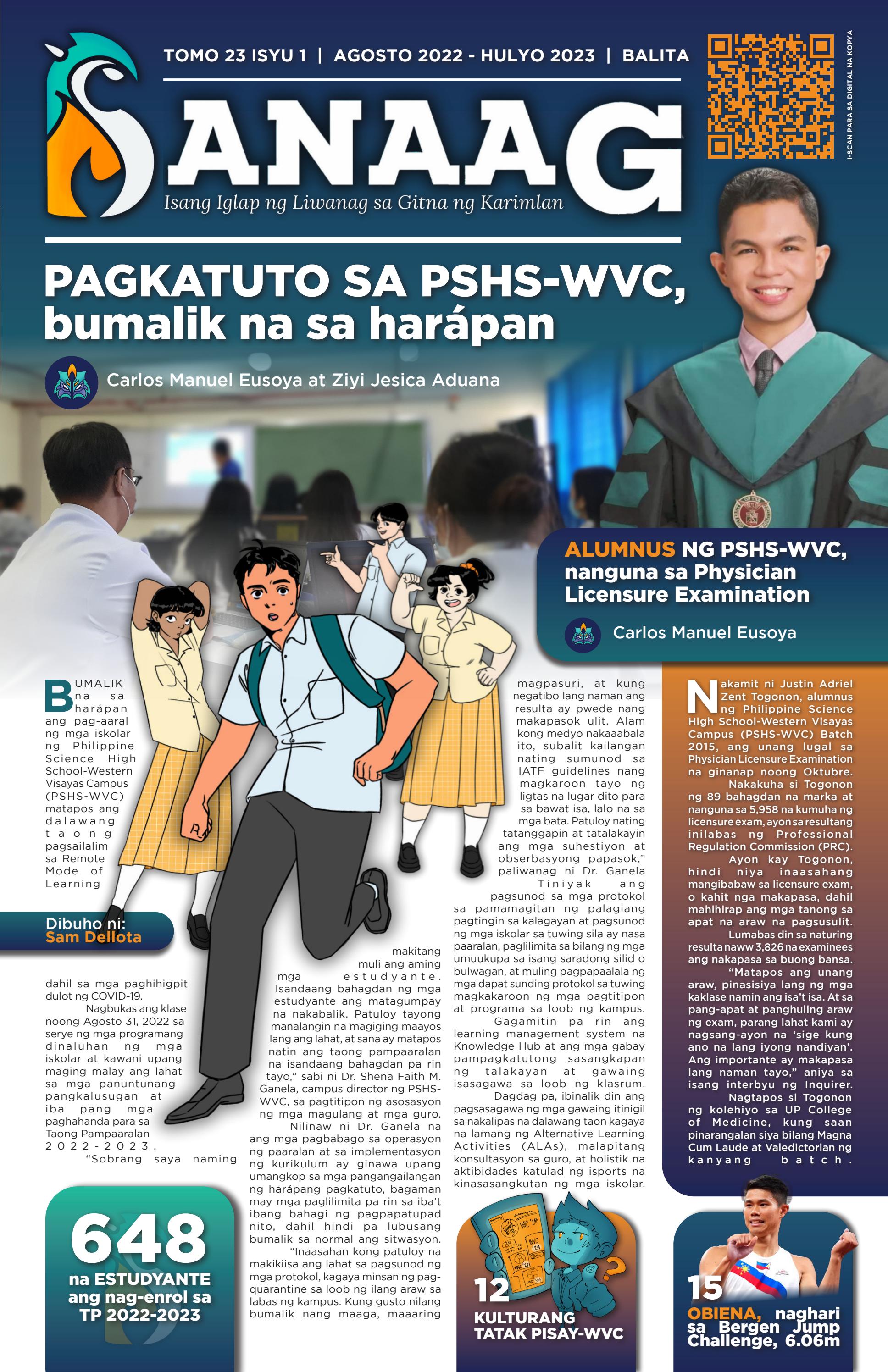 Banaag Newspaper Isyu 1 by banaagpshswvc - Issuu