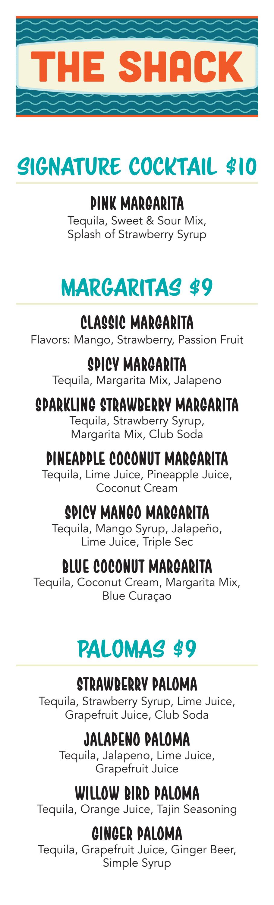The Shack - Drinks Menu by Divi Resorts - Issuu
