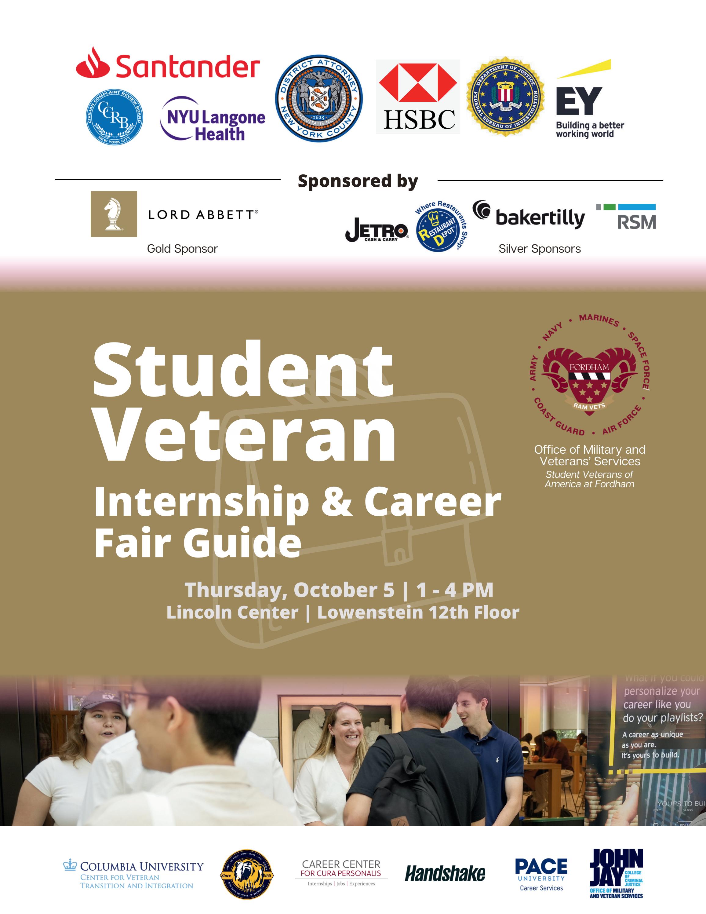 Student Veteran Internship & Career Fair Guide Fall 2023 by Fordham ...