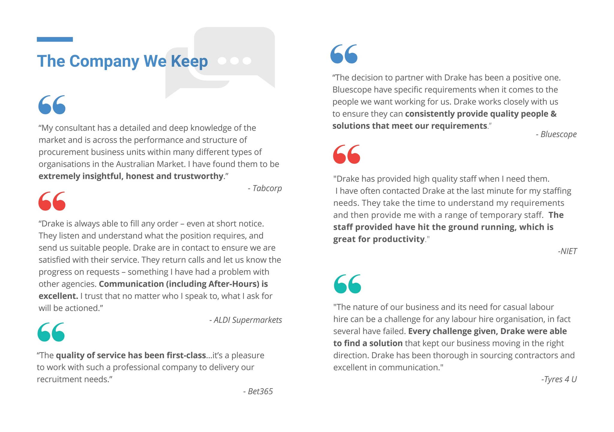 Drake International Talent Acquisition Solutions Brochure by DrakeANZ ...