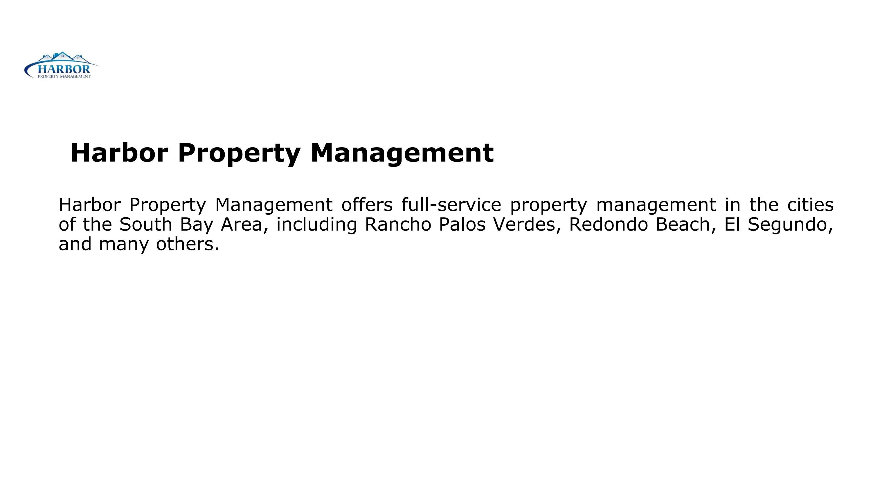 Harbor Property Management by sanpedrocommercegroup0 - Issuu