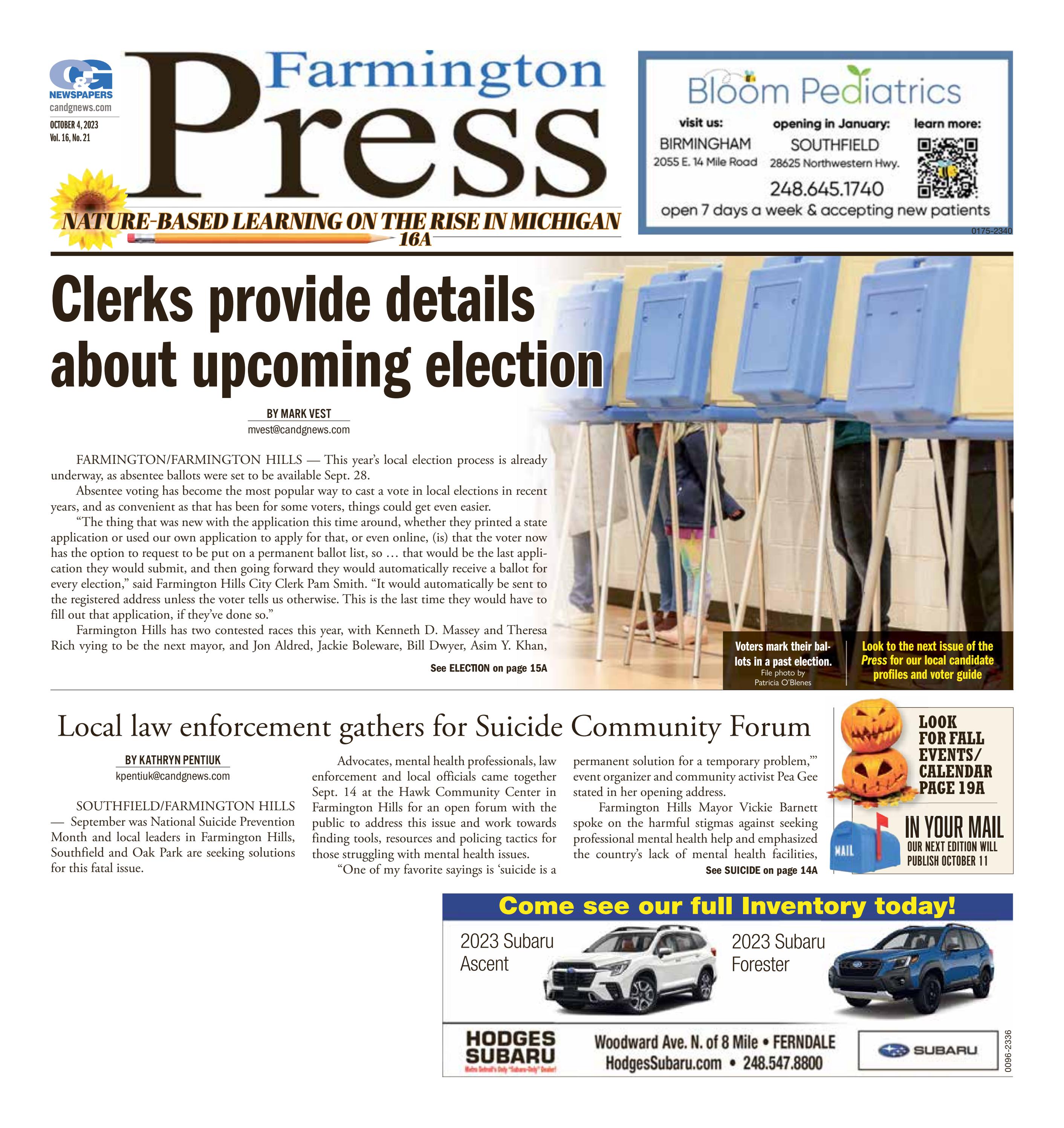 10/4/23 Farmington Press by C & G Newspapers - Issuu