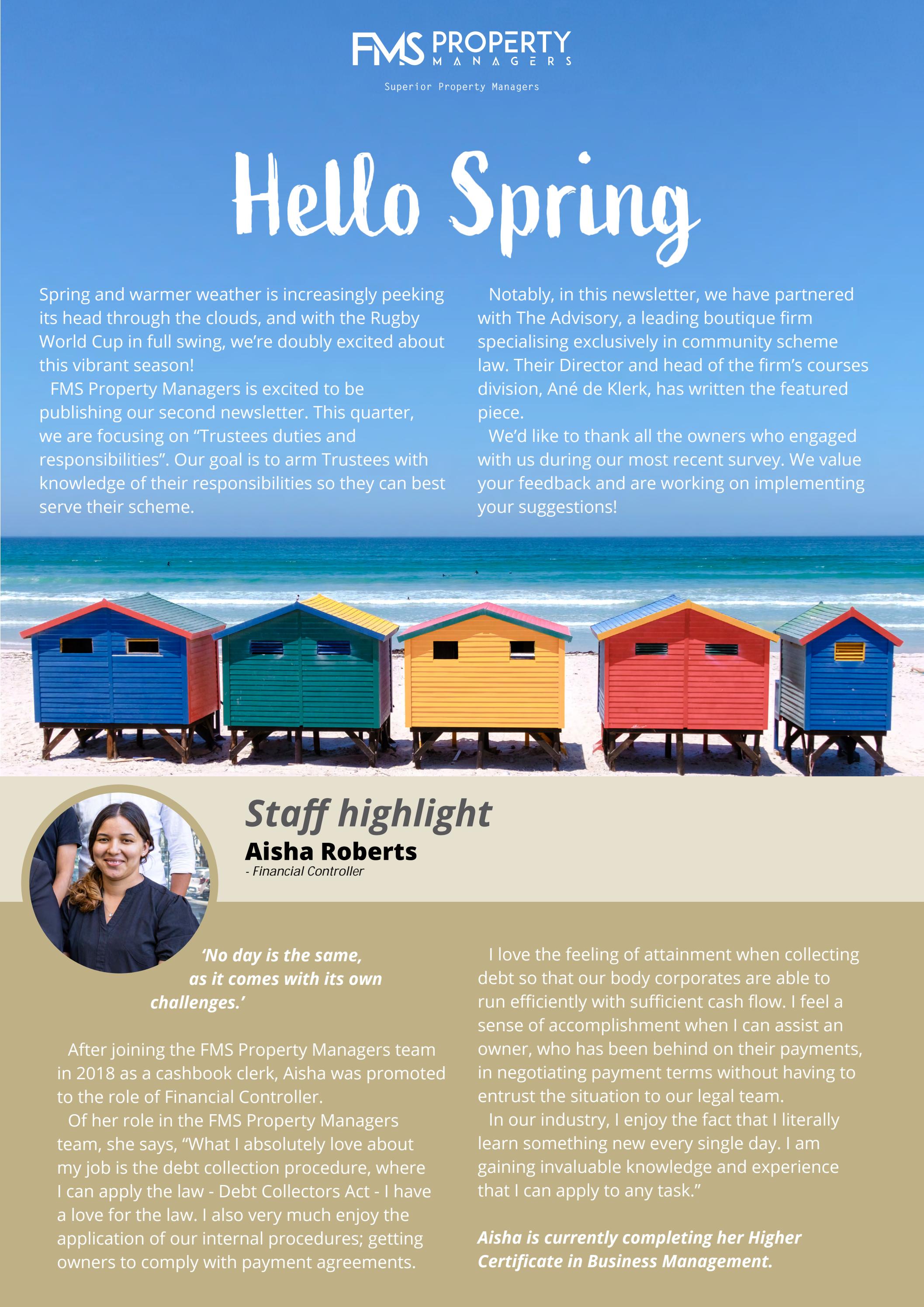 Property Managers Spring Newsletter by Faircape-Group - Issuu