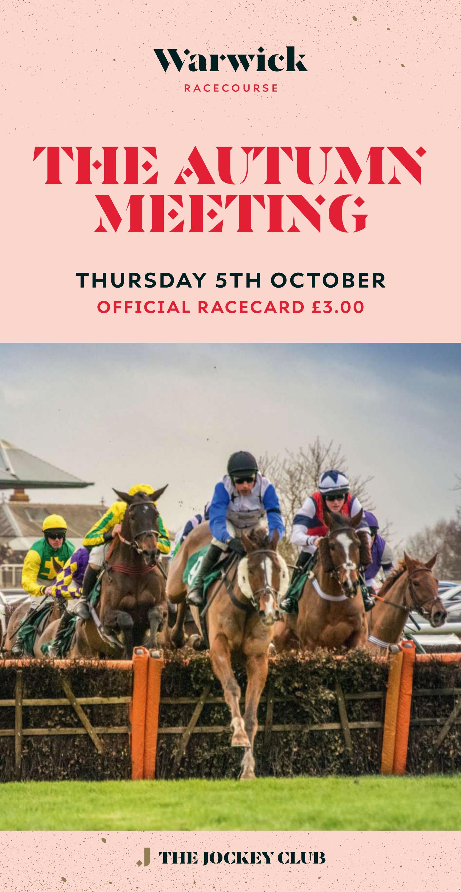 Warwick Racecard - Thursday 5th October by Weatherbys - Issuu