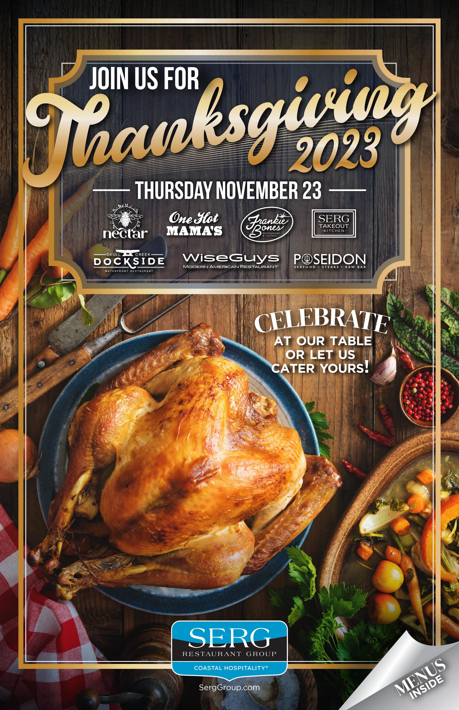 2023 SERG Restaurant Thanksgiving Menus by SERG Restaurant Group - Issuu